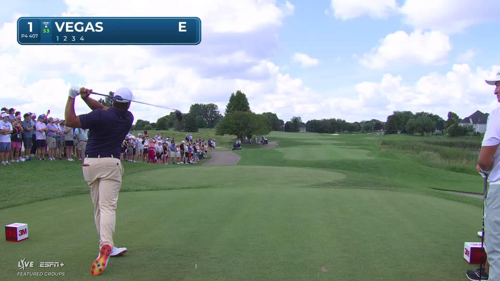 Jhonattan Vegas | Round 1 | 1st hole | Shot 1 | 2025 3M Open