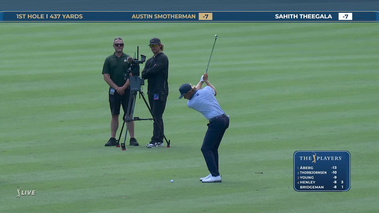 Austin Smotherman | Round 4 | 1st hole | Shot 2 | 2026 THE PLAYERS