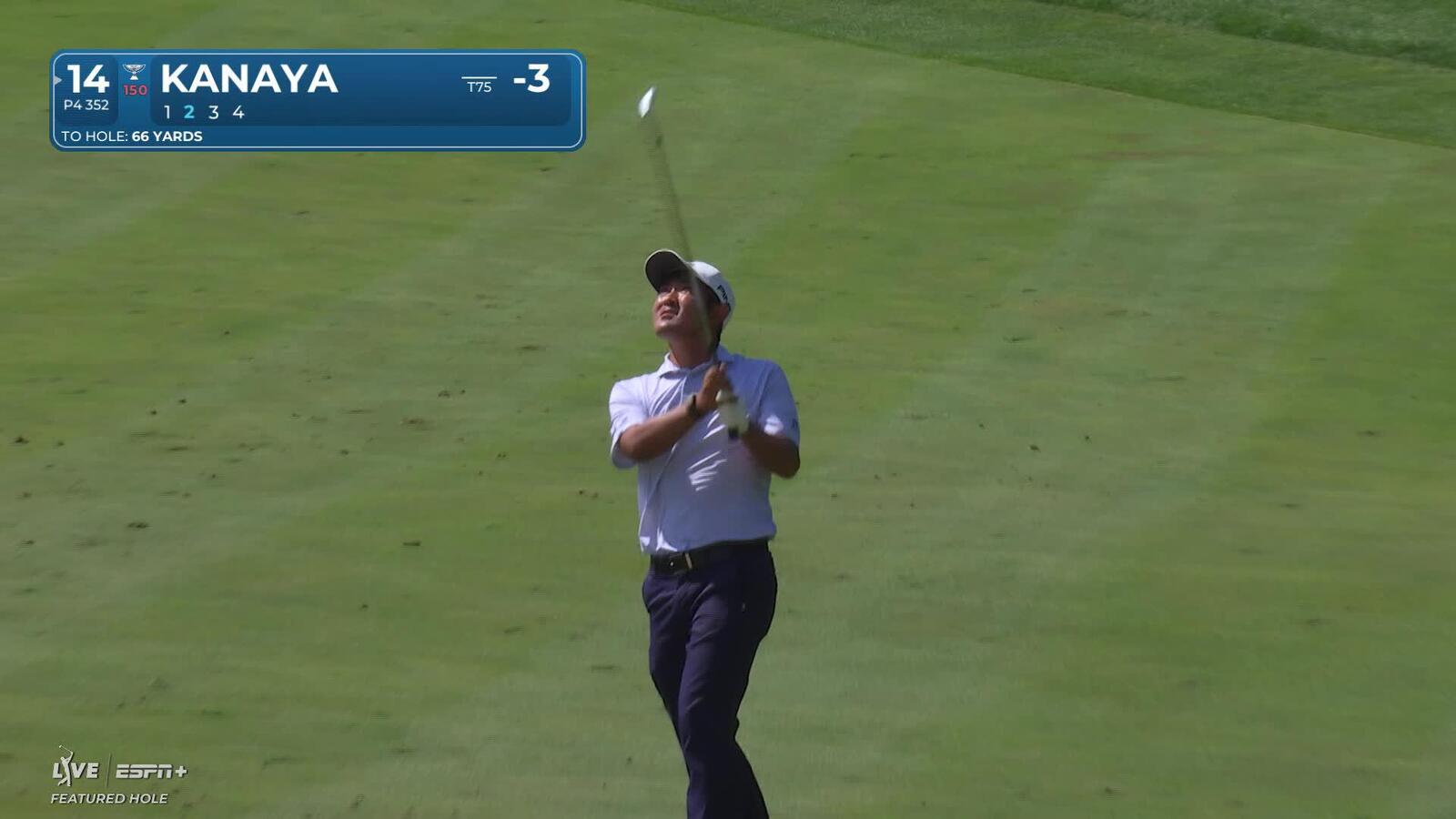 Takumi Kanaya | Round 2 | 14th hole | Shot 2 | 2025 John Deere