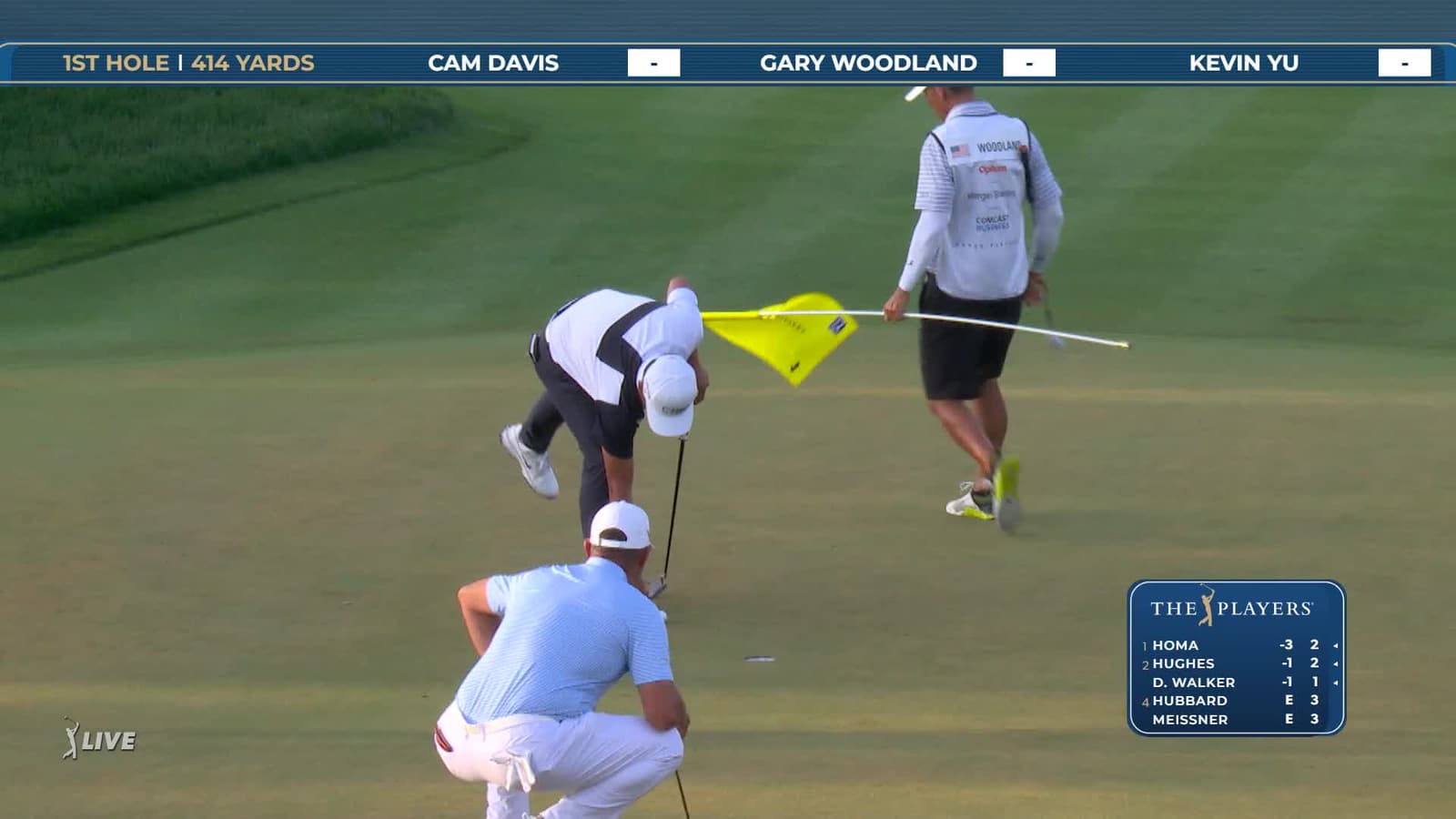 Kevin Yu | Round 1 | 1st hole | Shot 3 | 2026 THE PLAYERS