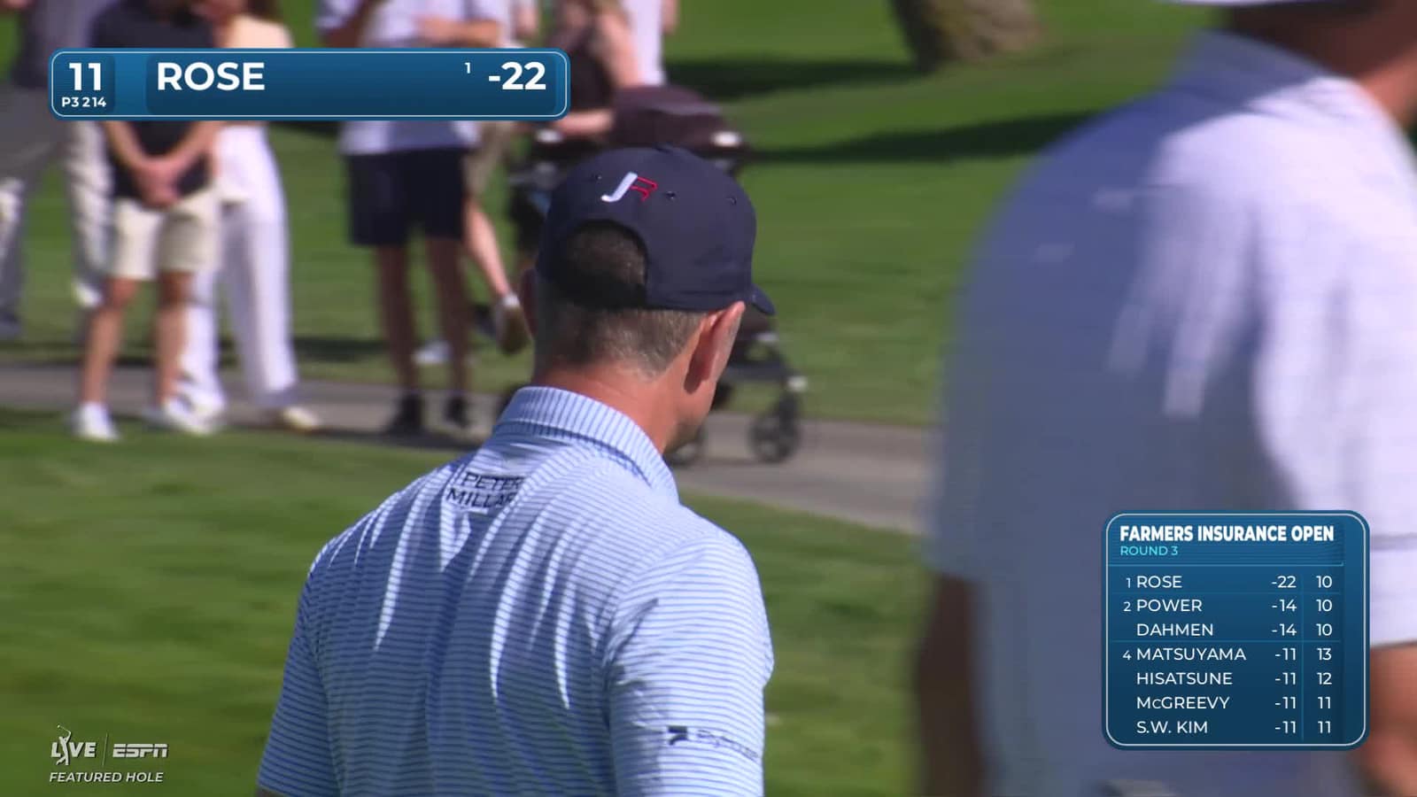 Justin Rose | Round 3 | 11th hole | Shot 3 | 2026 Farmers