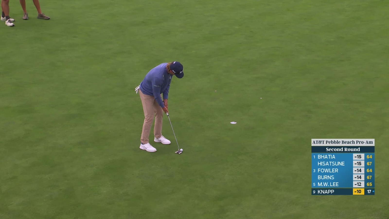 Jake Knapp | Round 2 | 9th hole | Shot 3 | 2026 AT&T Pebble Beach