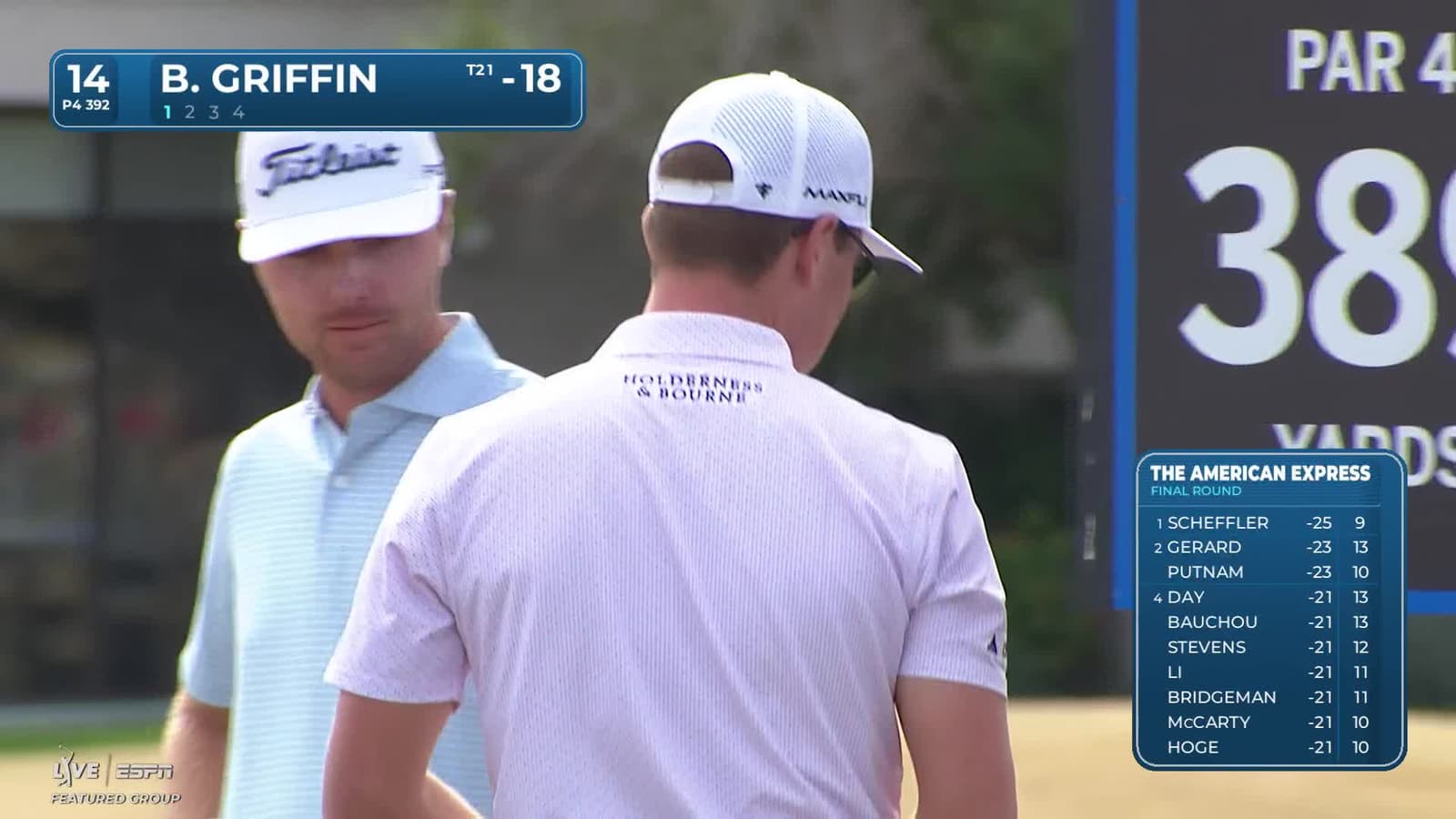 Ben Griffin | Round 4 | 14th hole | Shot 1 | 2026 The American Express