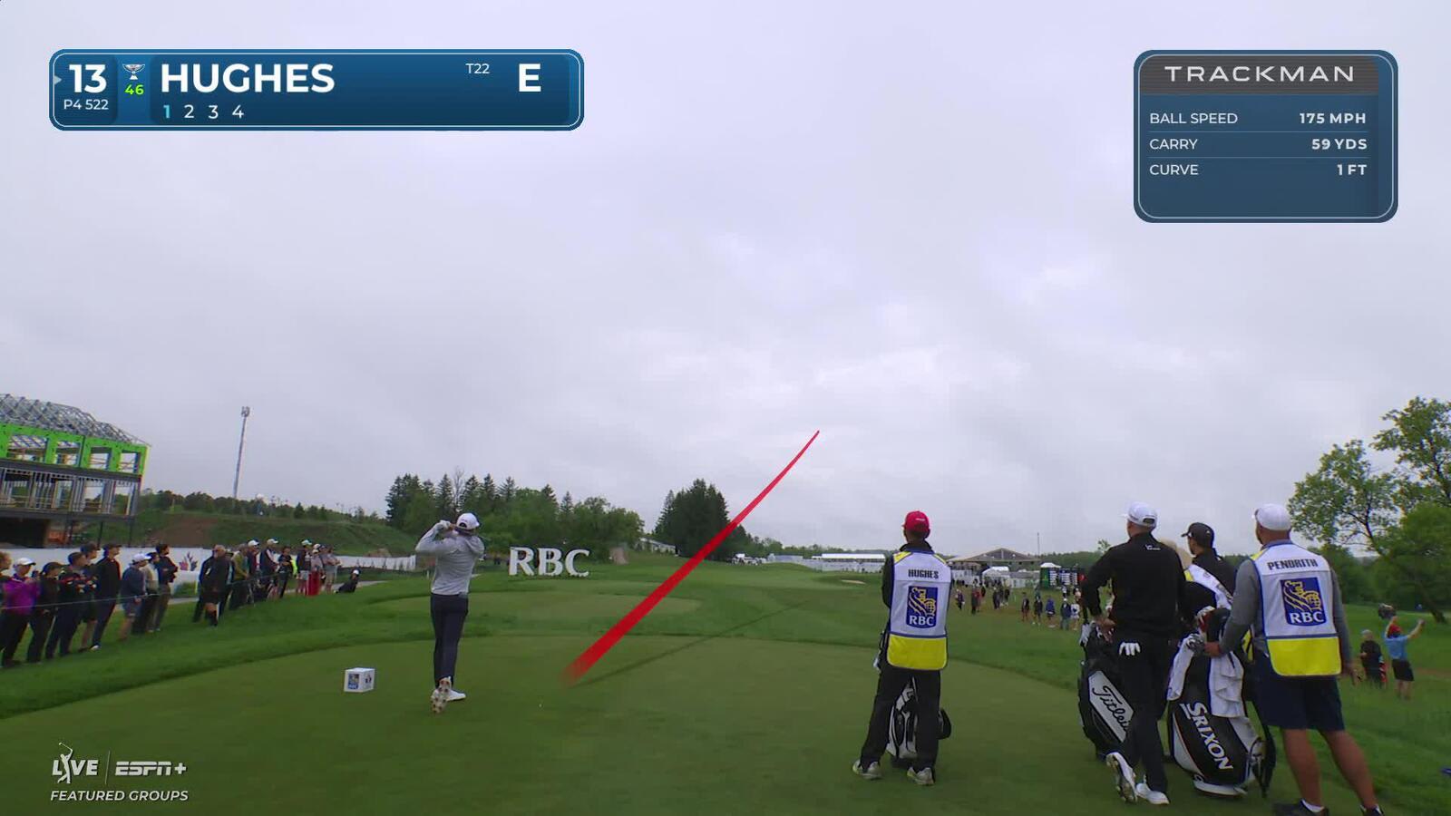 Mackenzie Hughes | Round 1 | 13th hole | Shot 1 | 2025 RBC Canadian