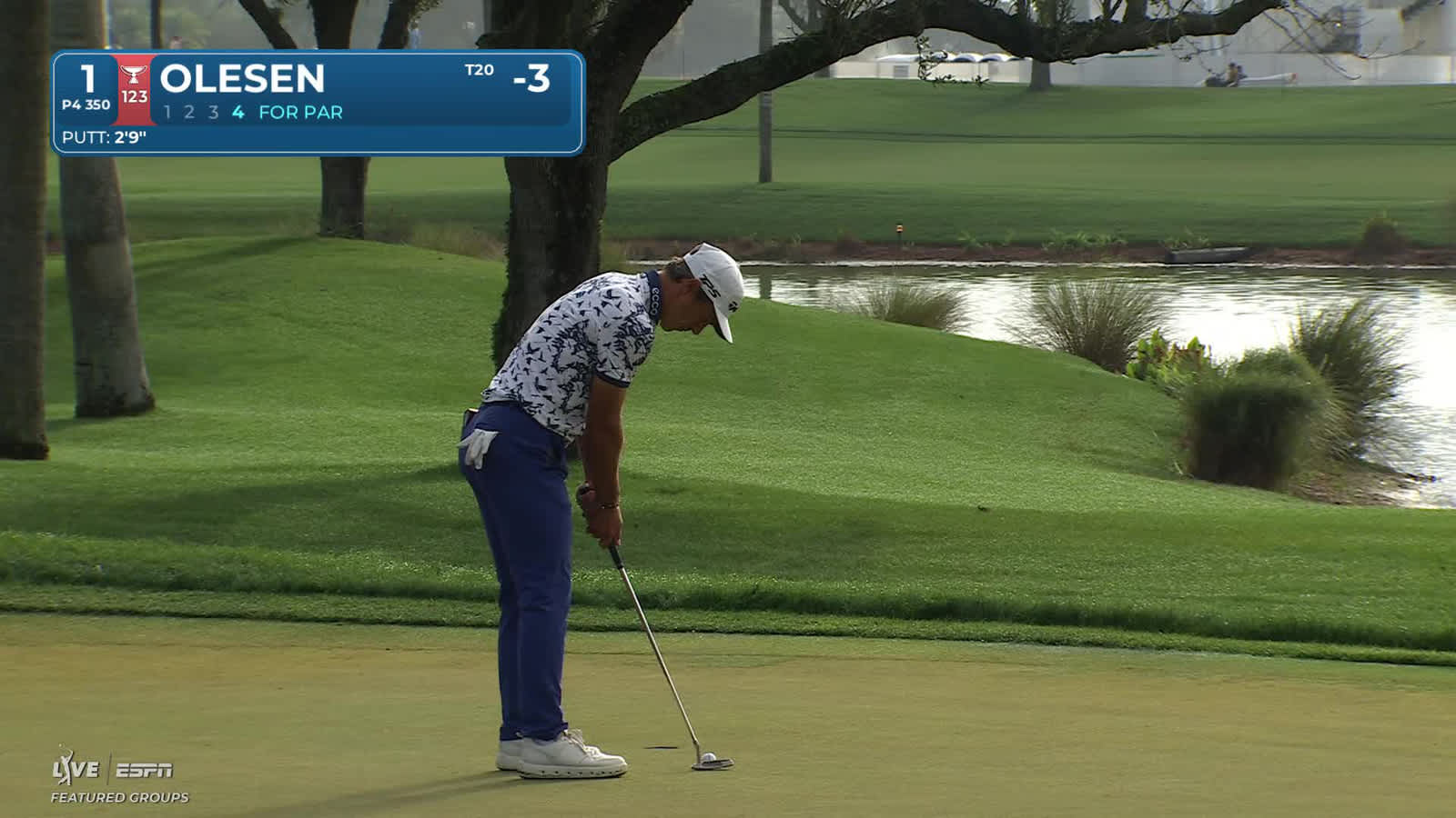 Thorbjørn Olesen | Round 3 | 1st hole | Shot 4 | 2026 Cognizant Classic