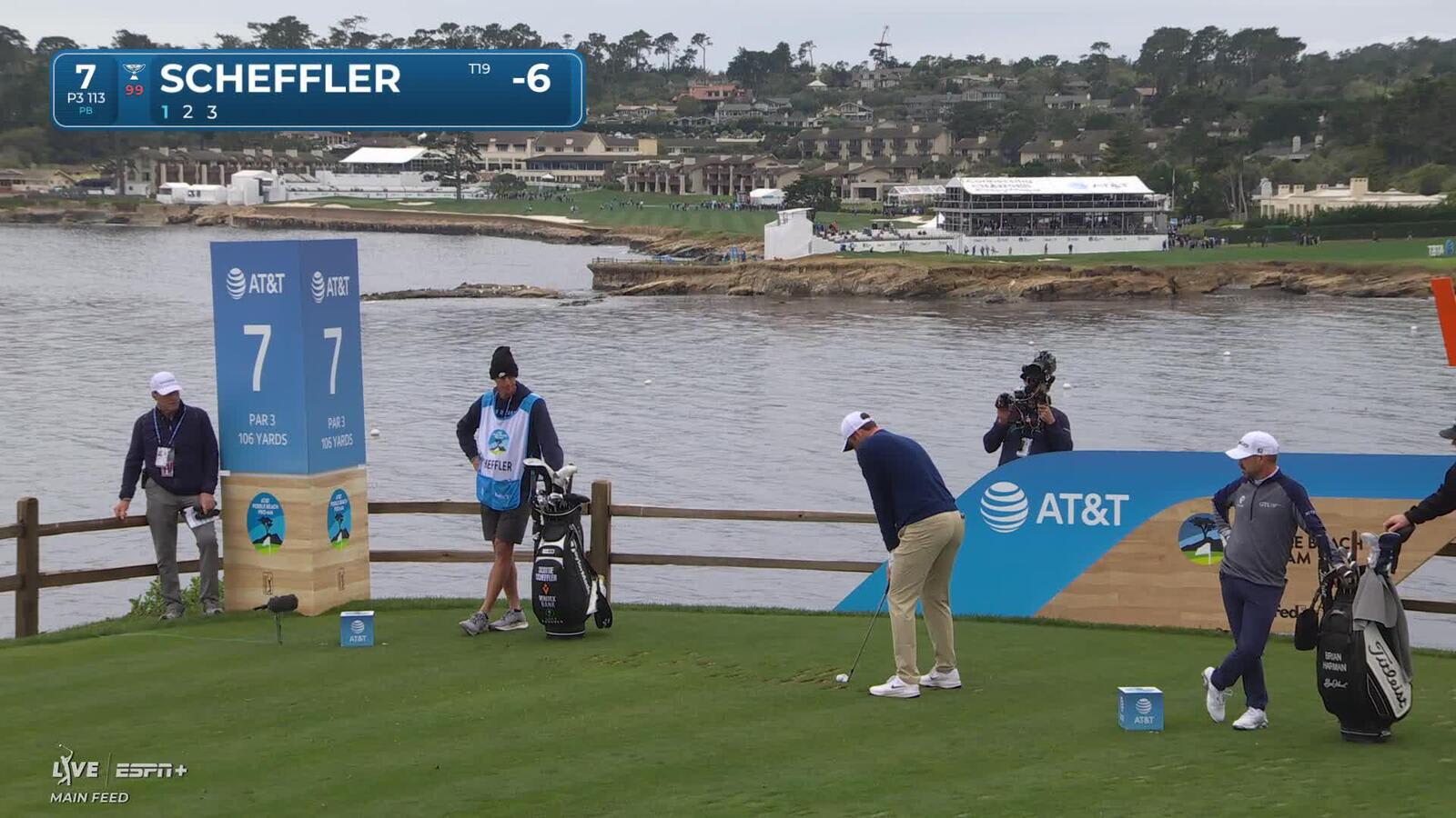 Scottie Scheffler | Round 2 | 7th hole | Shot 1 | 2025 AT&T Pebble Beach