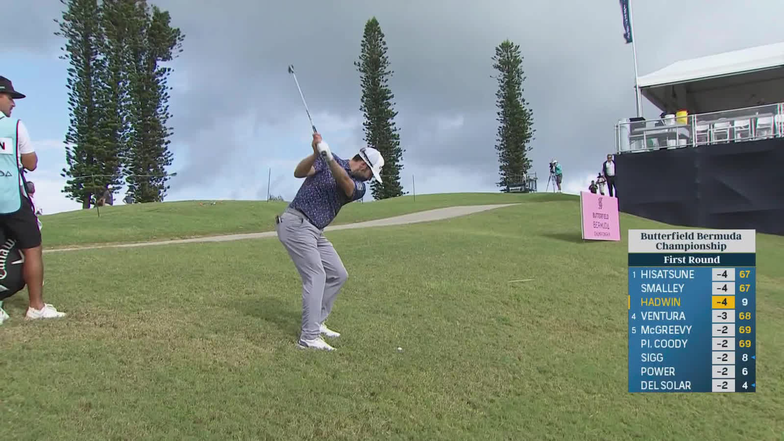 Adam Hadwin | Round 1 | 10th hole | Shot 2 | 2025 Butterfield Bermuda