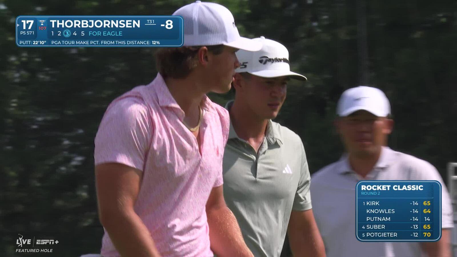 Michael Thorbjornsen | Round 2 | 17th hole | Shot 3 | 2025 Rocket Classic