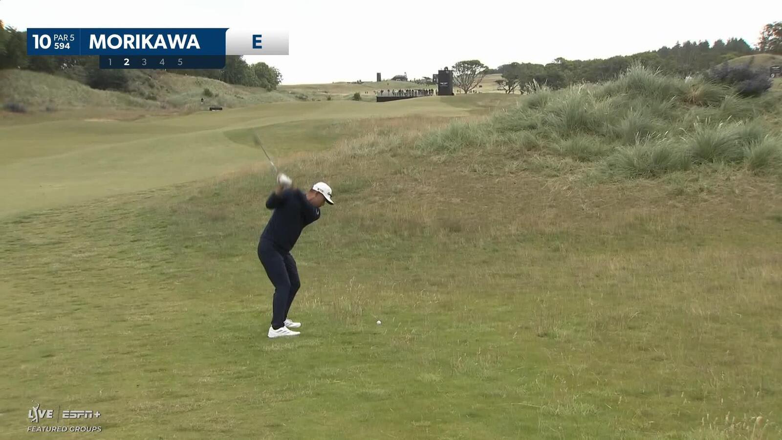 Collin Morikawa | Round 1 | 10th hole | Shot 2 | 2025 Genesis Scottish Open