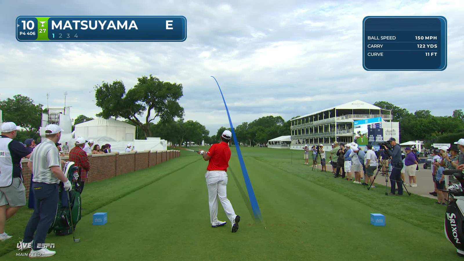 Hideki Matsuyama | Round 1 | 10th hole | Shot 1 | 2026 Charles Schwab