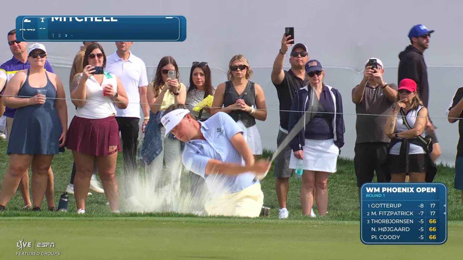 Keith Mitchell | Round 1 | 2nd hole | Shot 3 | 2026 WM Phoenix Open