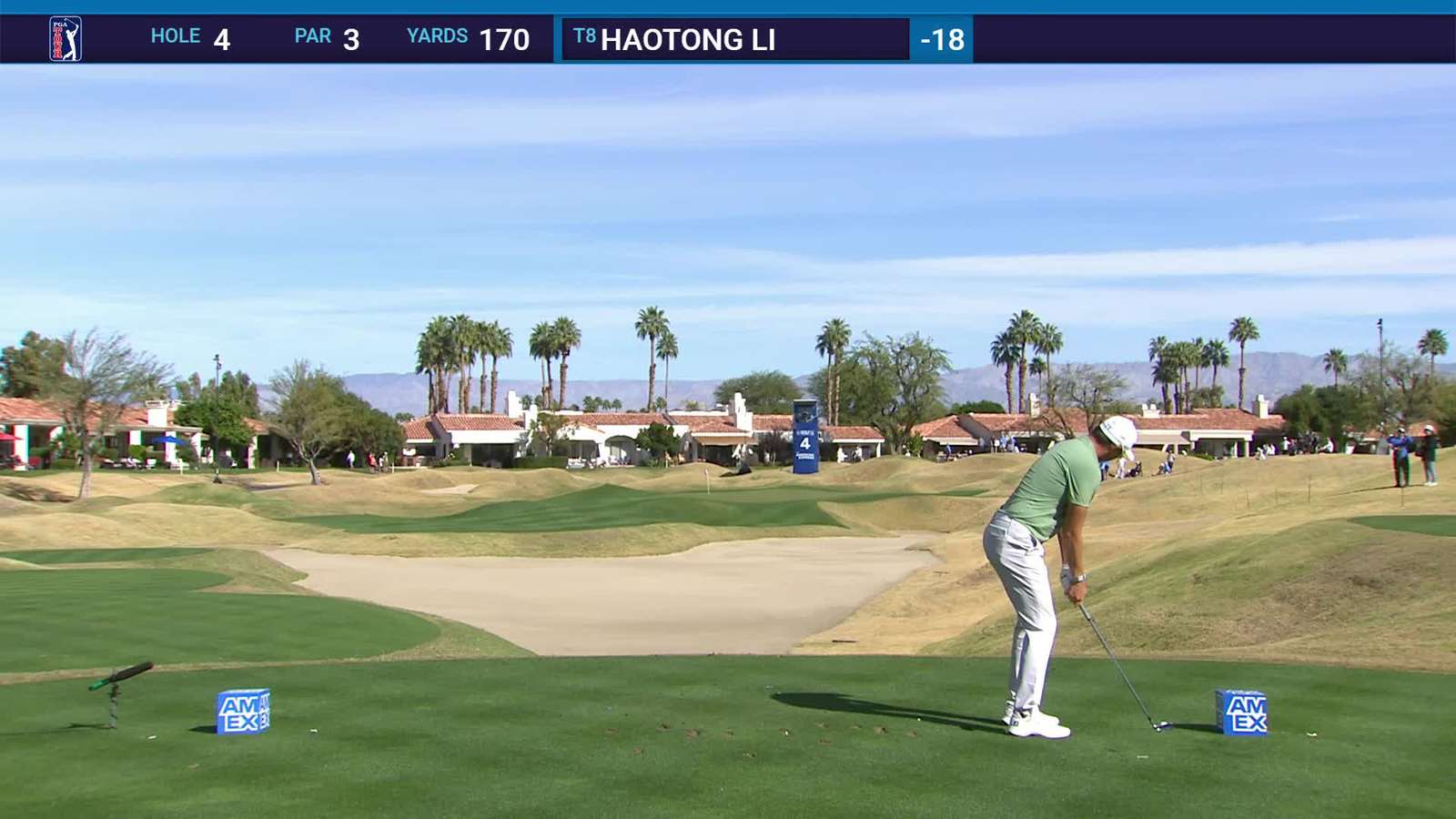 Haotong Li | Round 4 | 4th hole | Shot 1 | 2026 The American Express