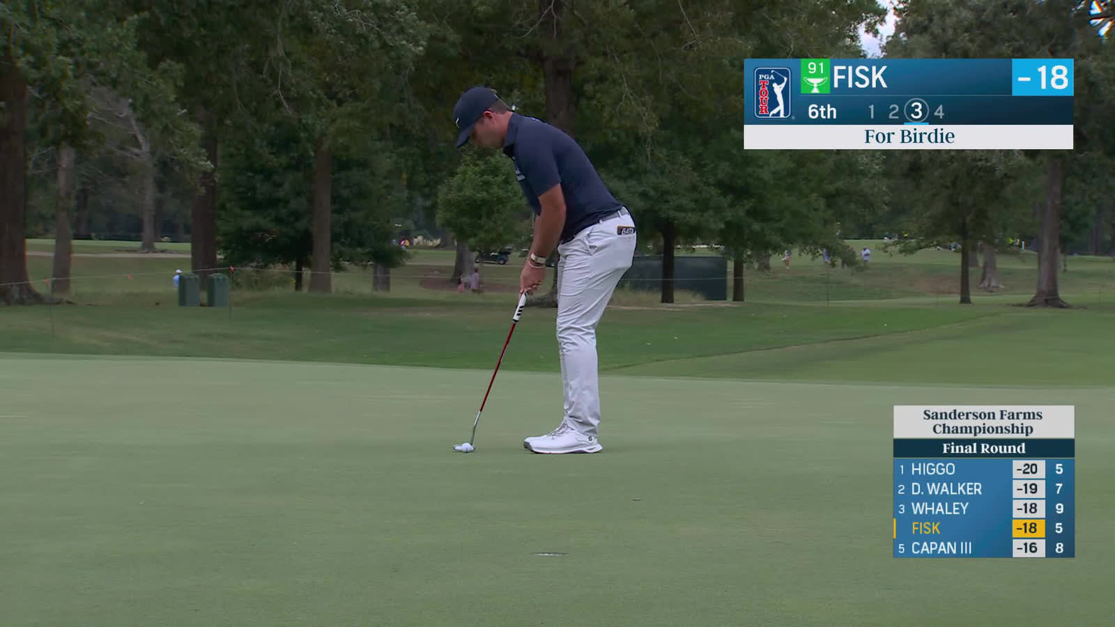 Steven Fisk | Round 4 | 6th hole | Shot 3 | 2025 Sanderson Farms