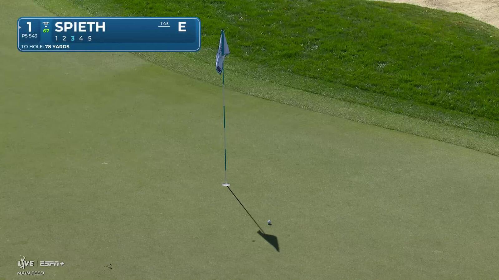 Jordan Spieth | Round 2 | 1st hole | Shot 3 | 2025 Valspar