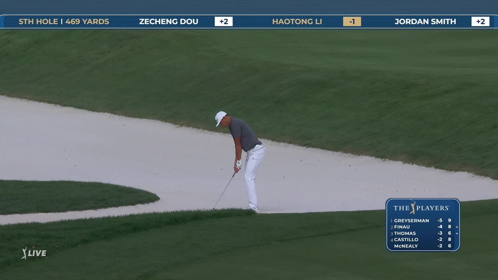 Haotong Li | Round 1 | 5th hole | Shot 2 | 2026 THE PLAYERS