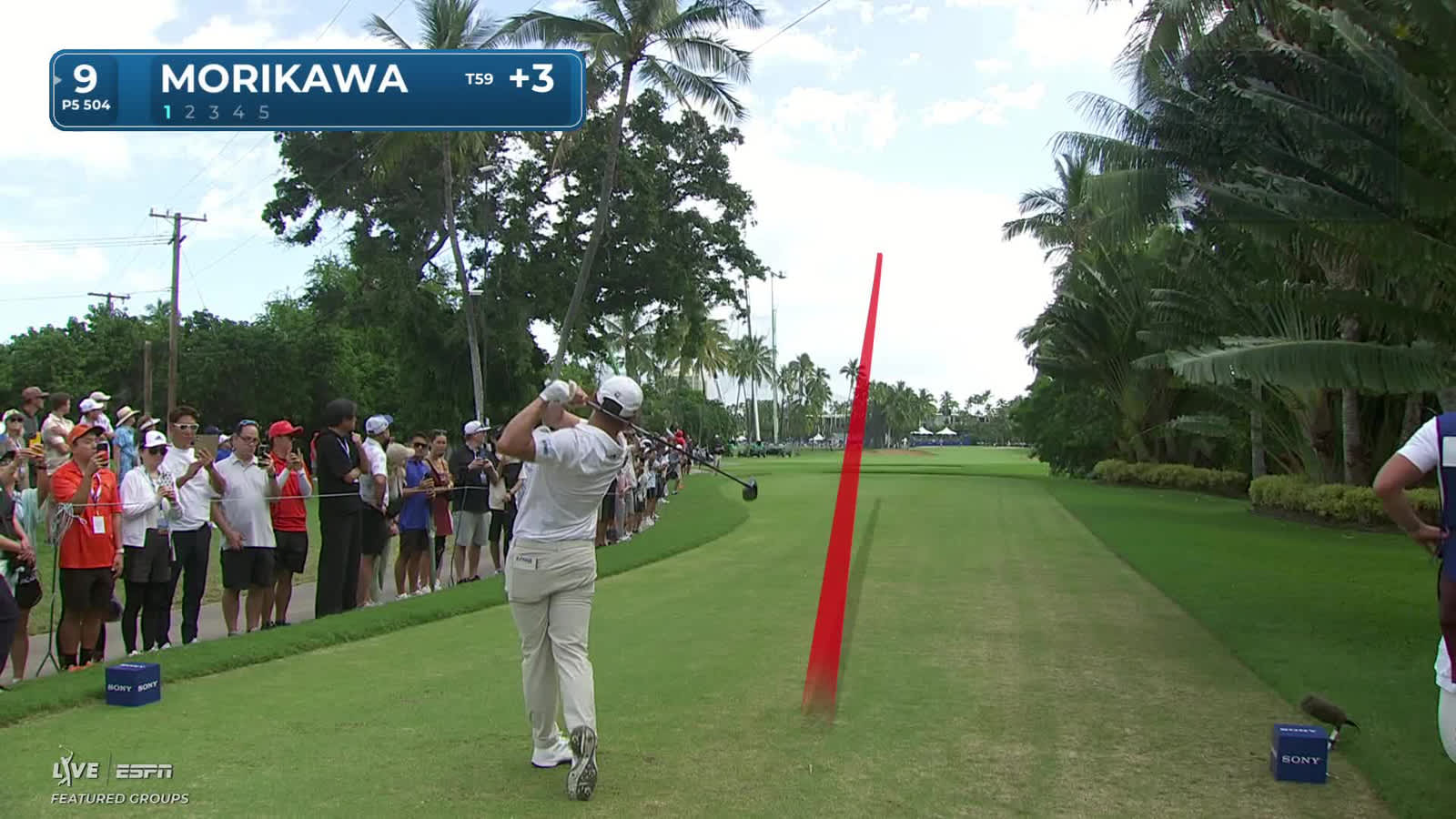 Collin Morikawa | Round 1 | 9th hole | Shot 1 | 2026 Sony Open