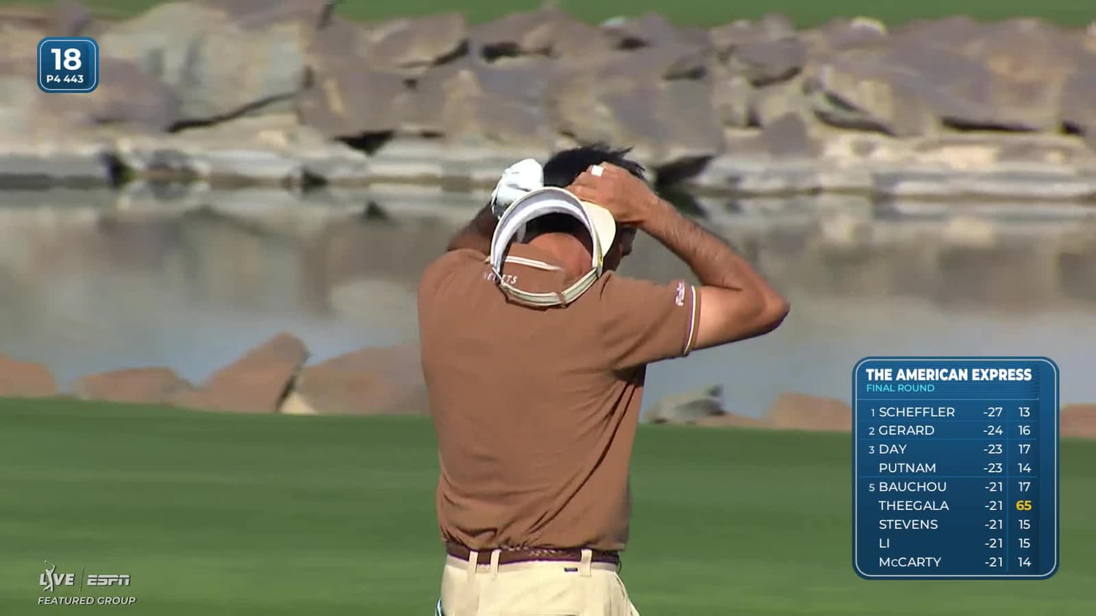 Jason Day | Round 4 | 18th hole | Shot 2 | 2026 The American Express