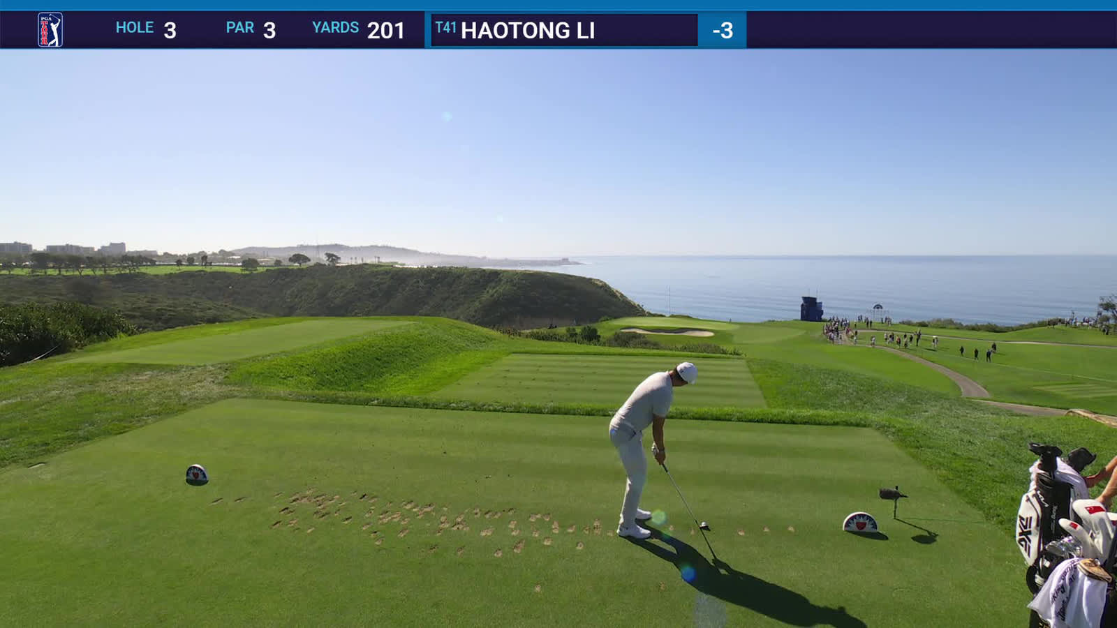Haotong Li | Round 2 | 3rd hole | Shot 1 | 2026 Farmers