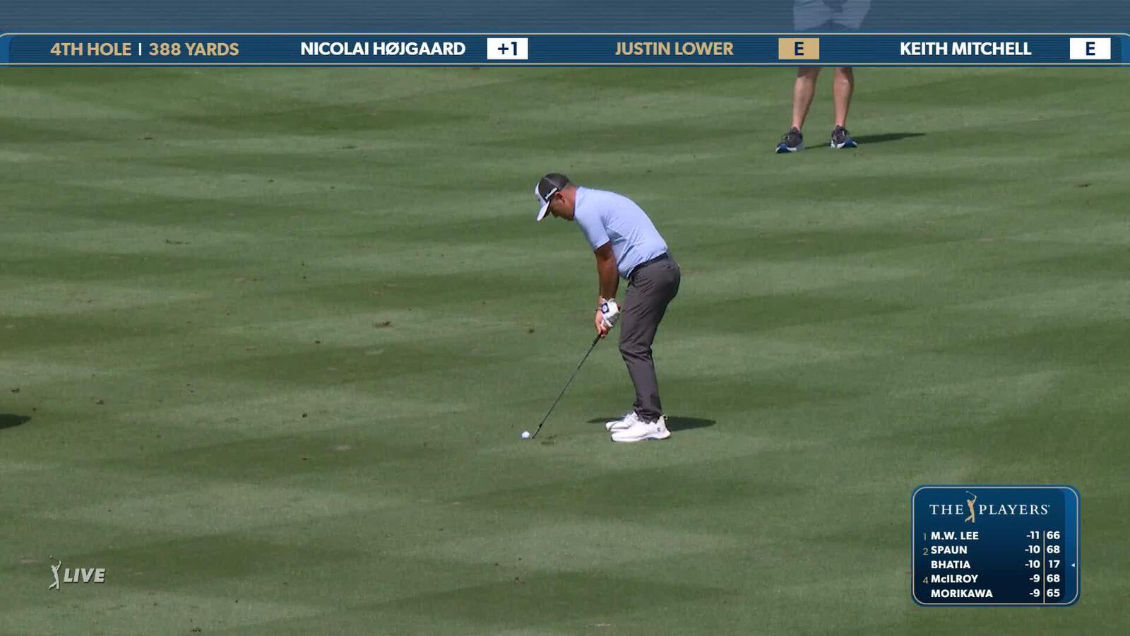 Justin Lower | Round 2 | 4th hole | Shot 2 | 2025 THE PLAYERS