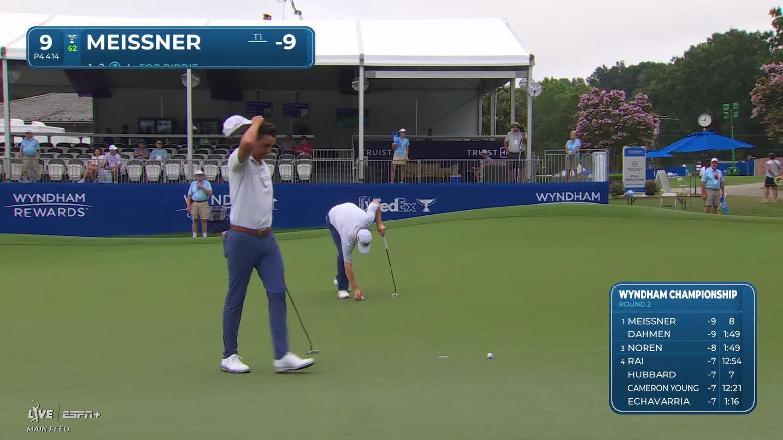 Mac Meissner | Round 2 | 9th hole | Shot 4 | 2025 Wyndham