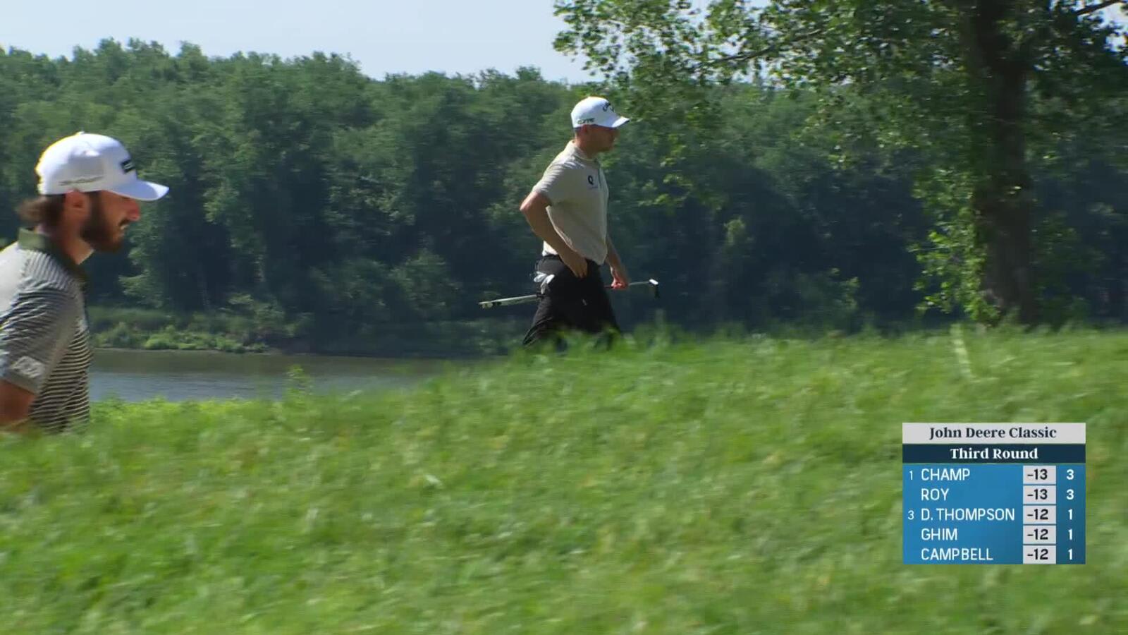 Emiliano Grillo | Round 3 | 2nd hole | Shot 2 | 2025 John Deere
