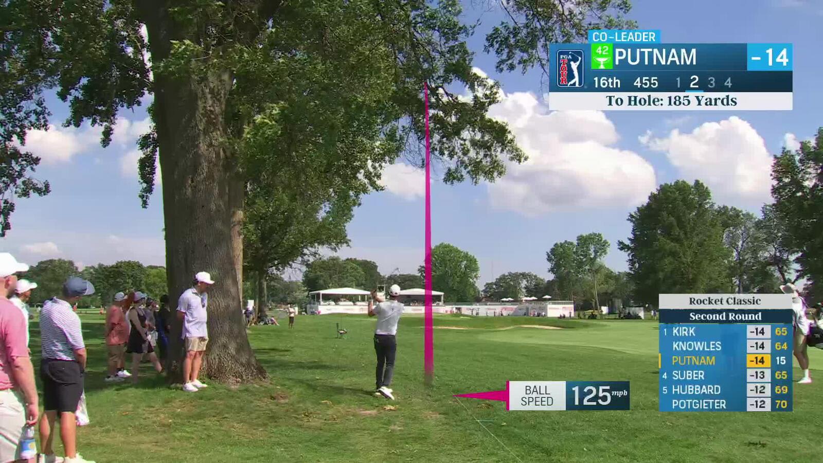 Andrew Putnam | Round 2 | 16th hole | Shot 2 | 2025 Rocket Classic