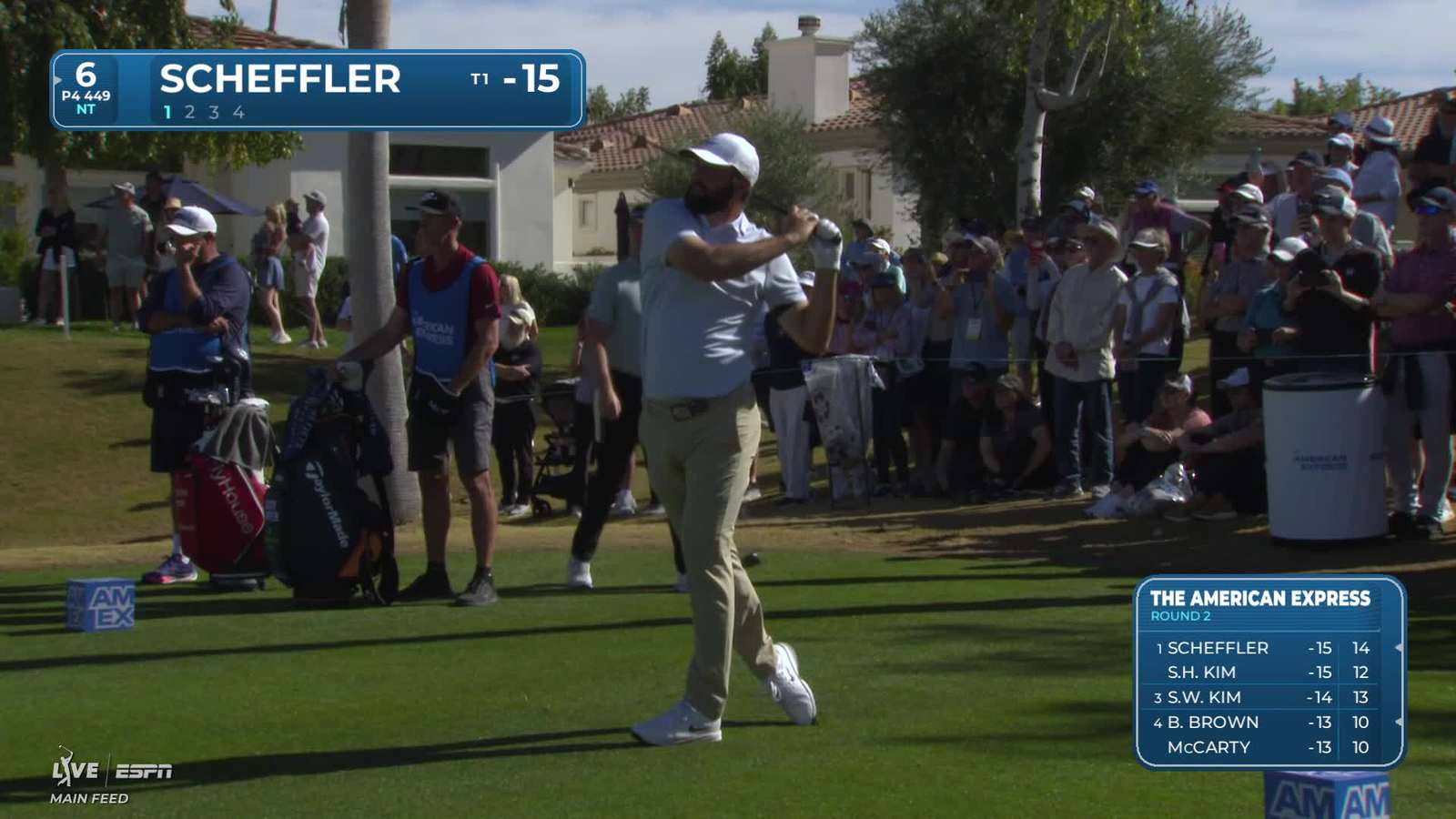 Scottie Scheffler | Round 2 | 6th hole | Shot 1 | 2026 The American Express