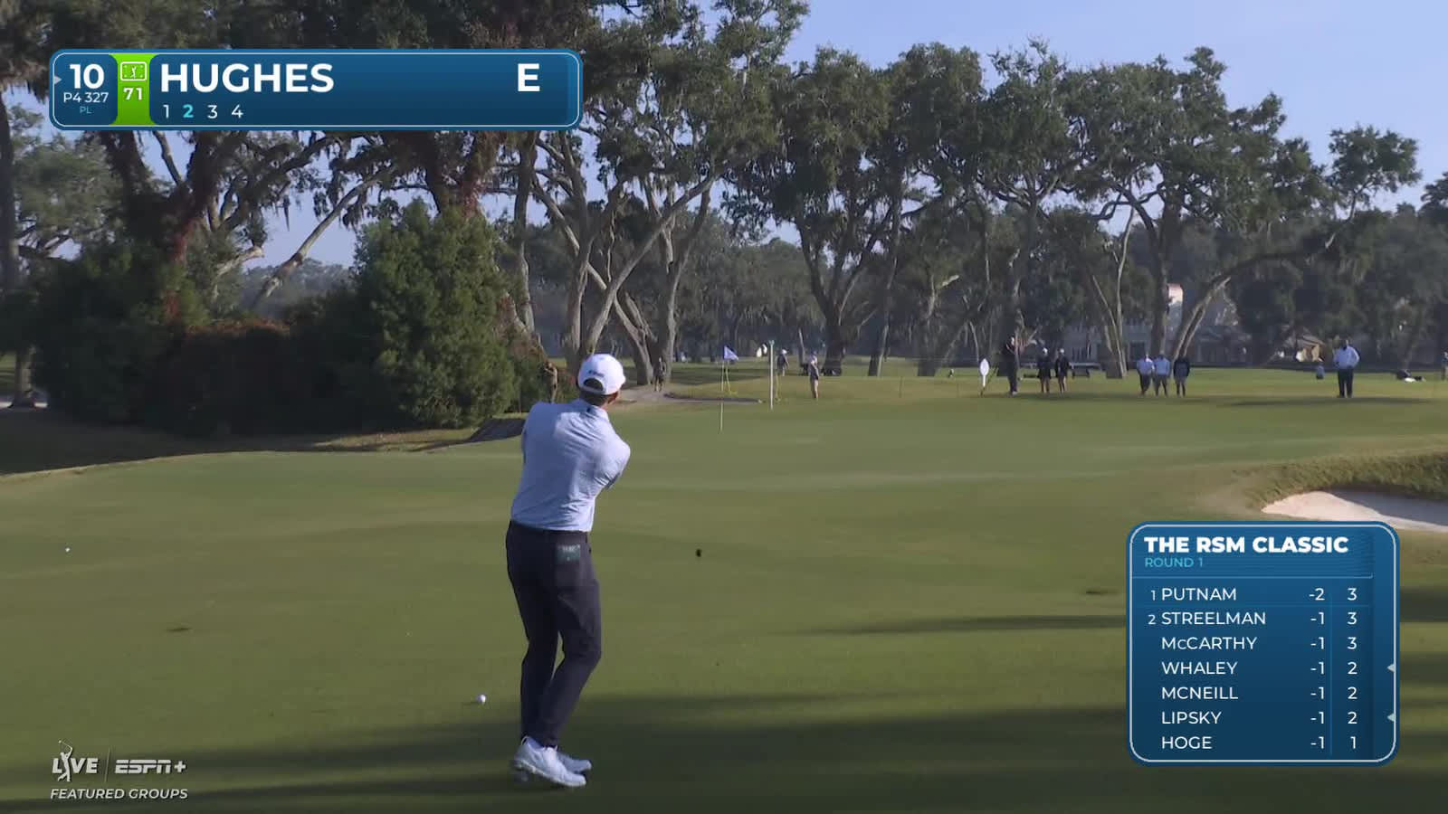 Mackenzie Hughes | Round 1 | 10th hole | Shot 2 | 2025 The RSM Classic