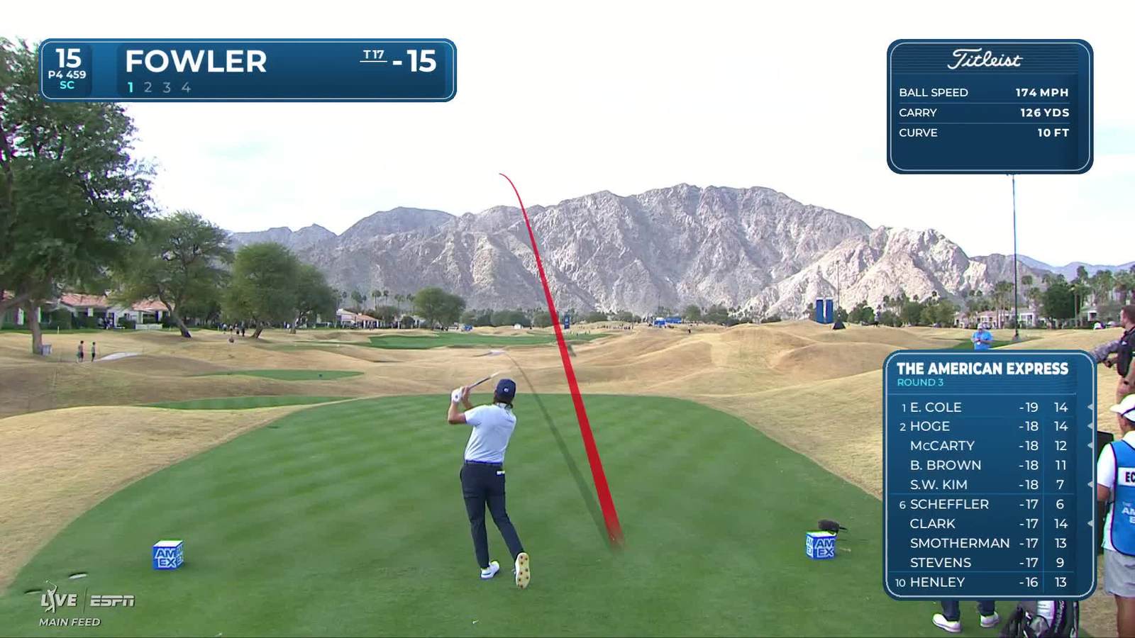 Rickie Fowler | Round 3 | 15th hole | Shot 1 | 2026 The American Express