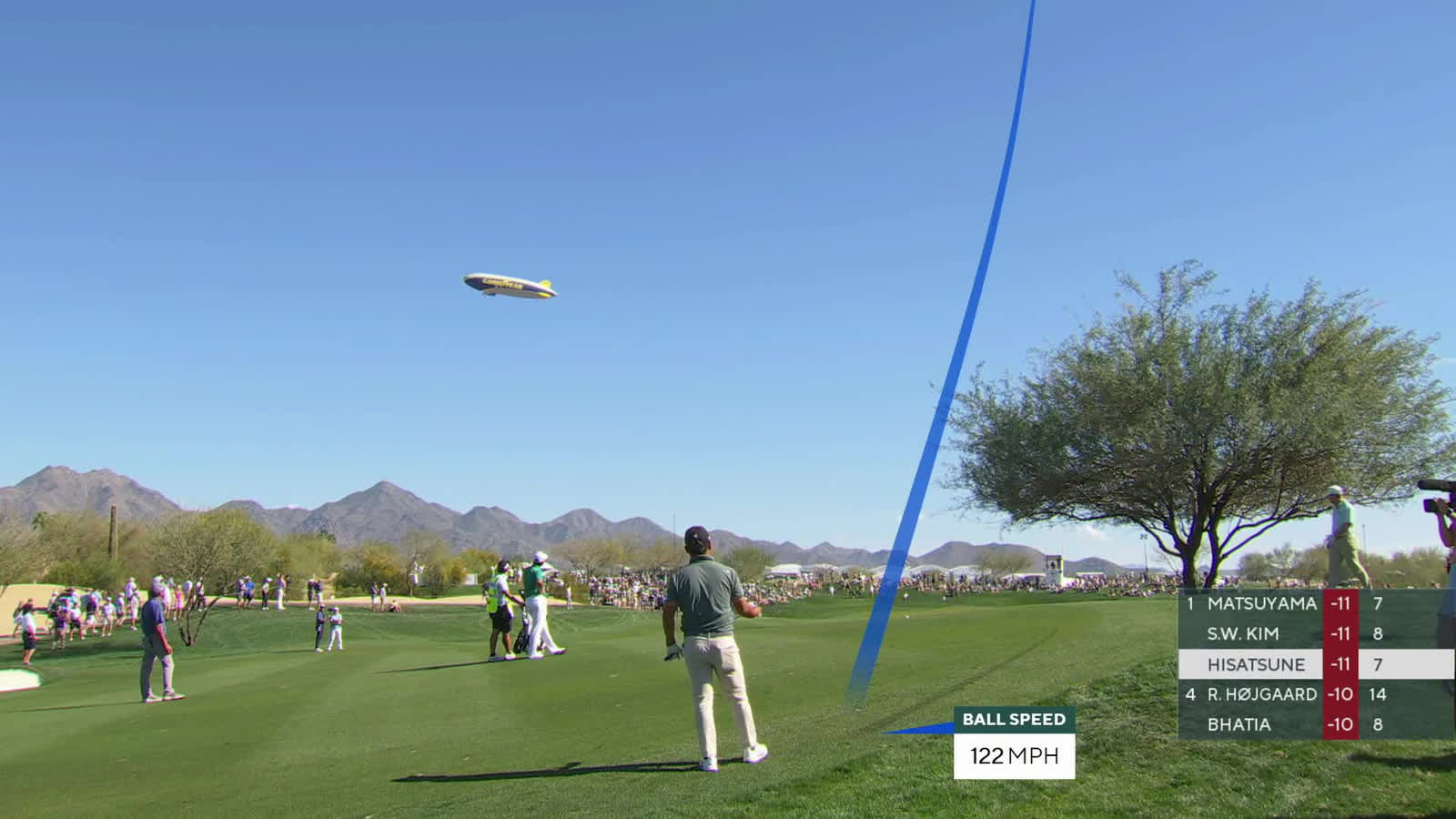 Ryo Hisatsune | Round 3 | 8th hole | Shot 2 | 2026 WM Phoenix Open