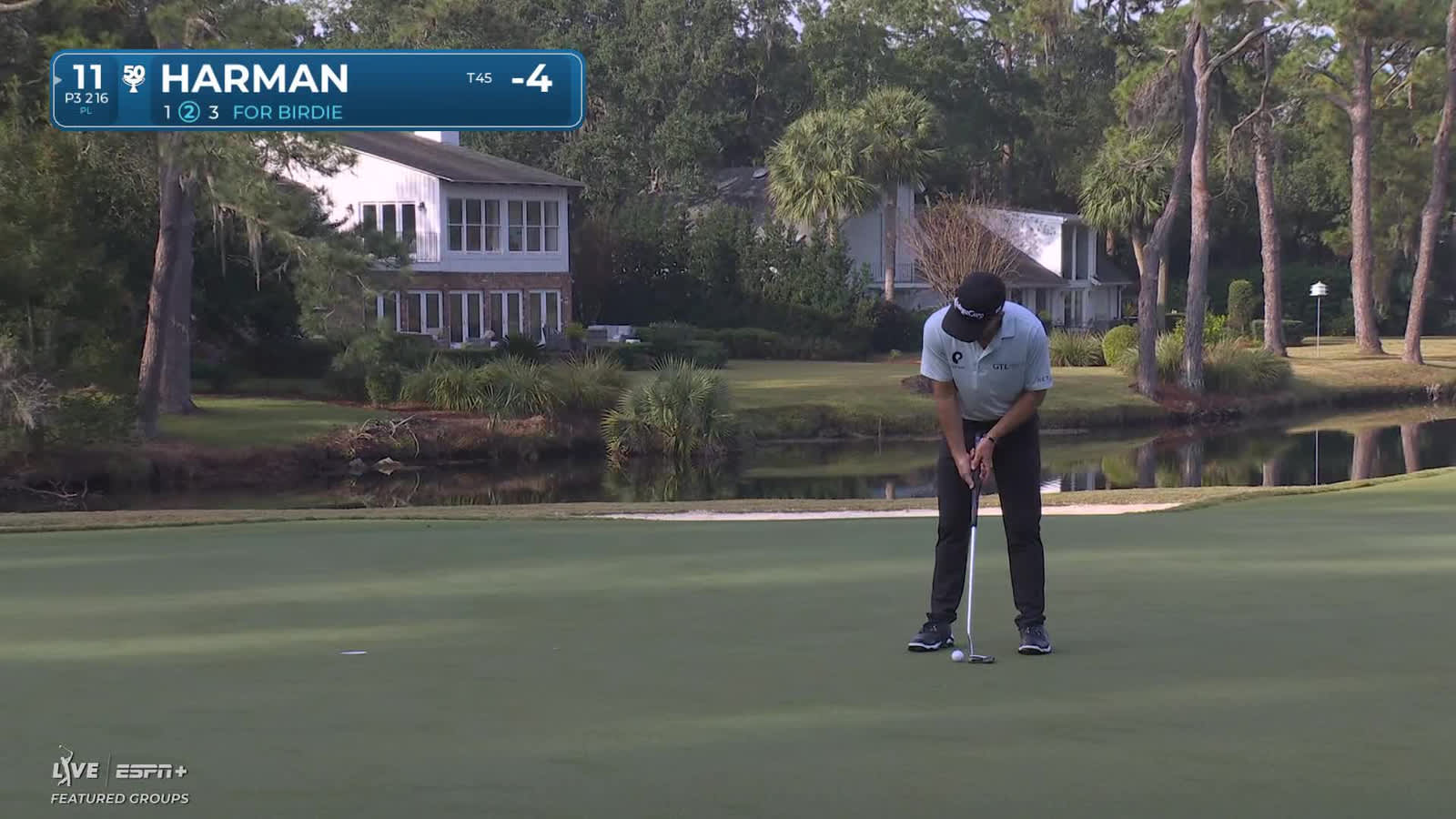 Brian Harman | Round 2 | 11th hole | Shot 3 | 2025 The RSM Classic