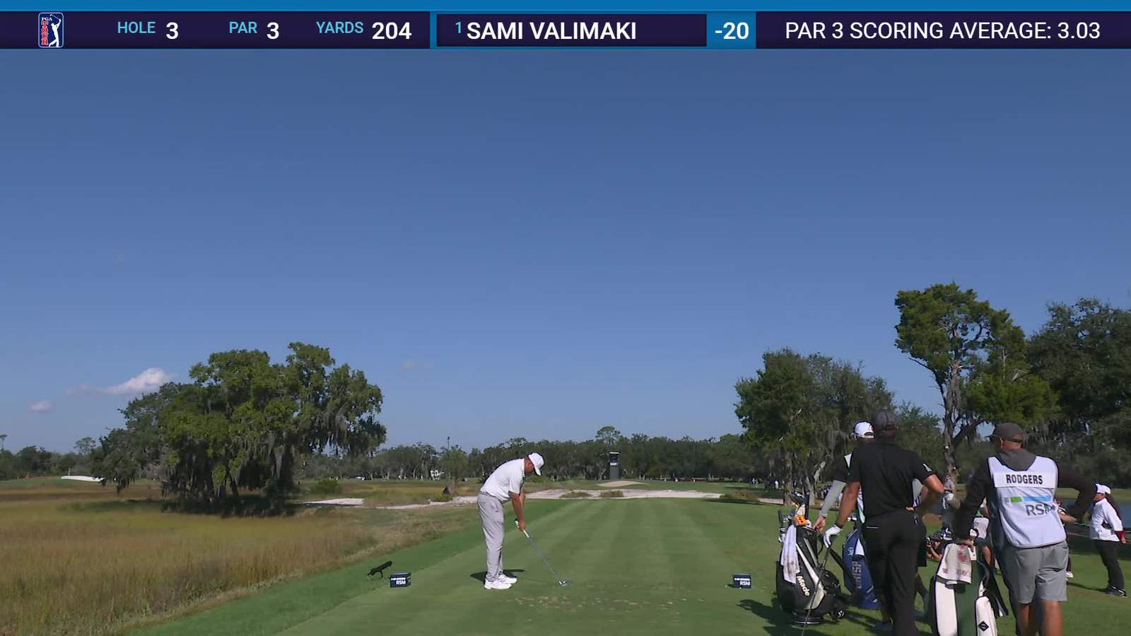 Sami Valimaki | Round 4 | 3rd hole | Shot 1 | 2025 The RSM Classic
