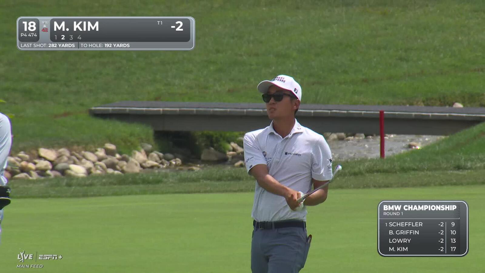 Michael Kim | Round 1 | 18th hole | Shot 2 | 2025 BMW Championship