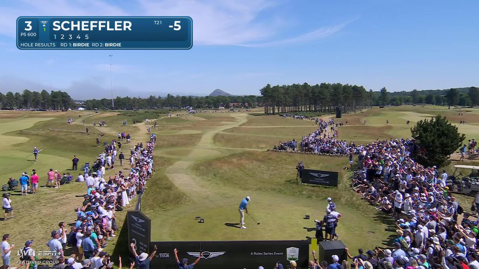 Scottie Scheffler | Round 3 | 3rd hole | Shot 1 | 2025 Genesis Scottish Open