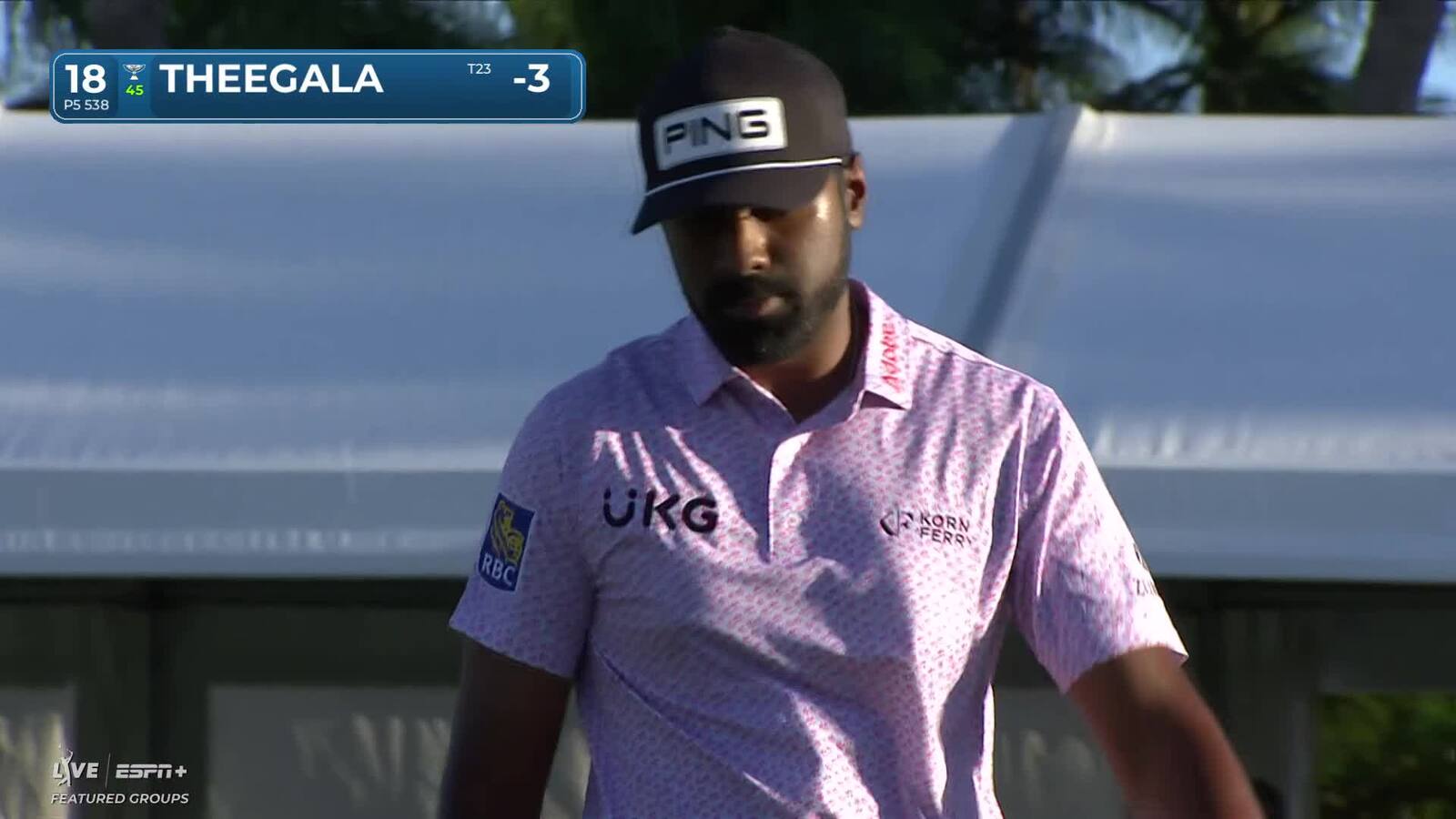 Sahith Theegala | Round 1 | 18th hole | Shot 4 | 2025 Sony Open