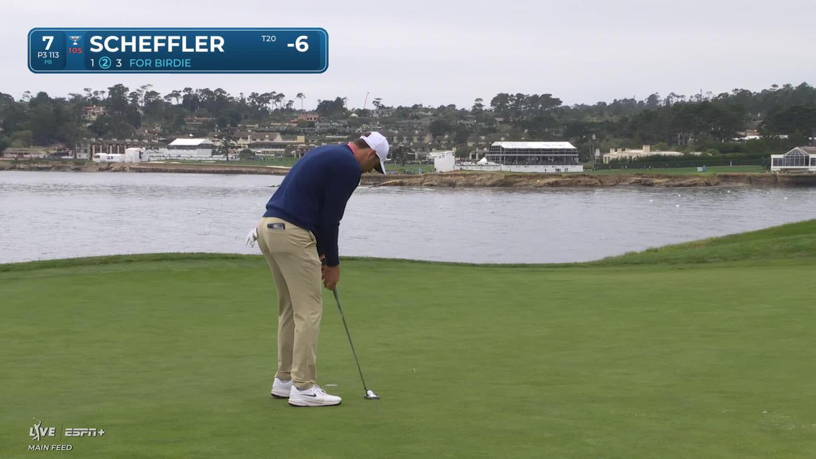 Scottie Scheffler | Round 2 | 7th hole | Shot 2 | 2025 AT&T Pebble Beach