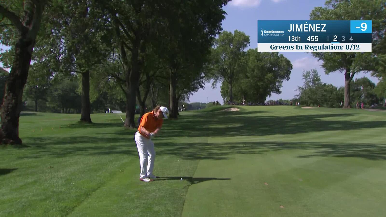 Miguel Angel Jiménez | Round 4 | 13th hole | Shot 2 | 2025 Kaulig Co ...