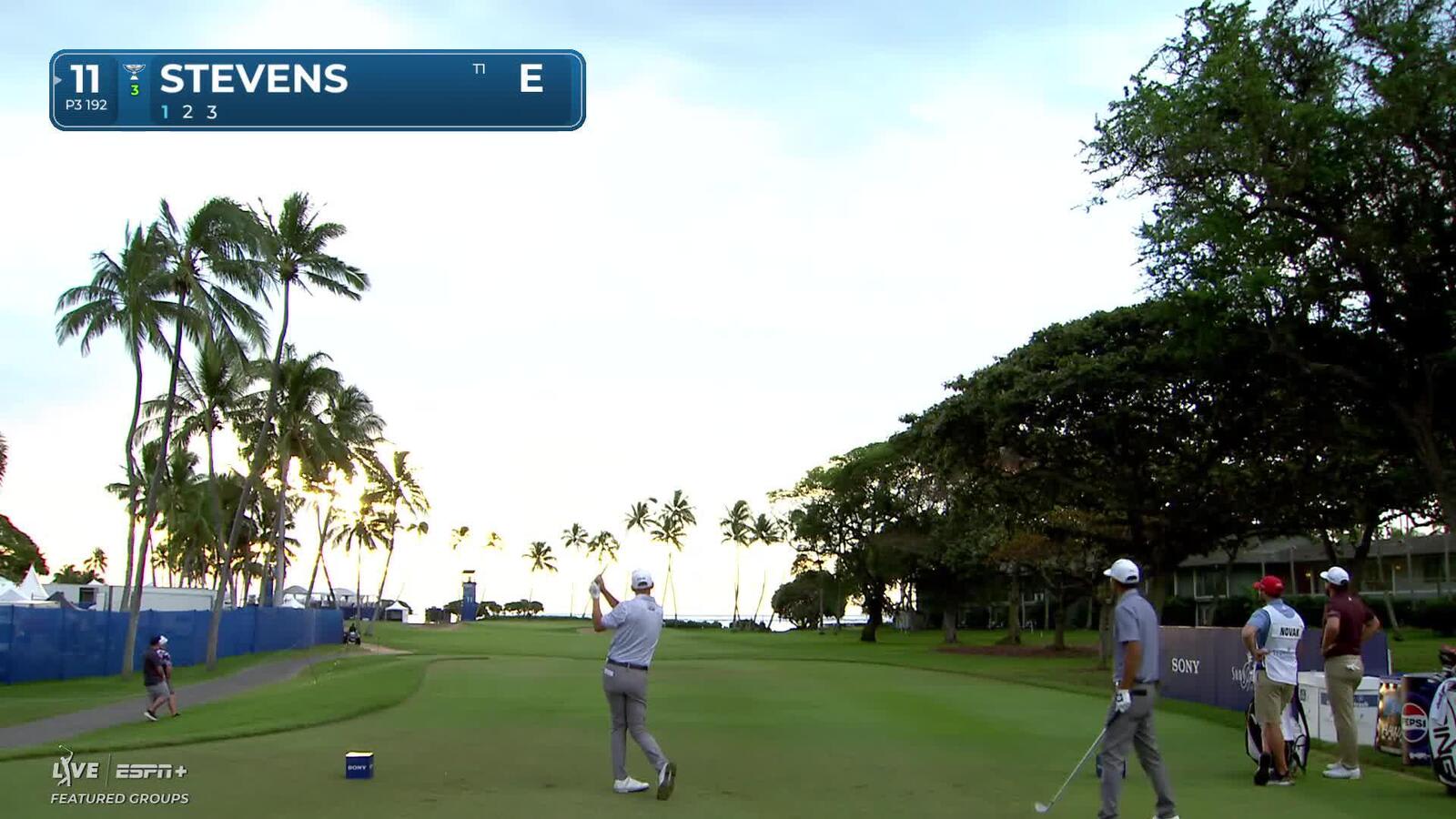 Sam Stevens | Round 1 | 11th hole | Shot 1 | 2025 Sony Open