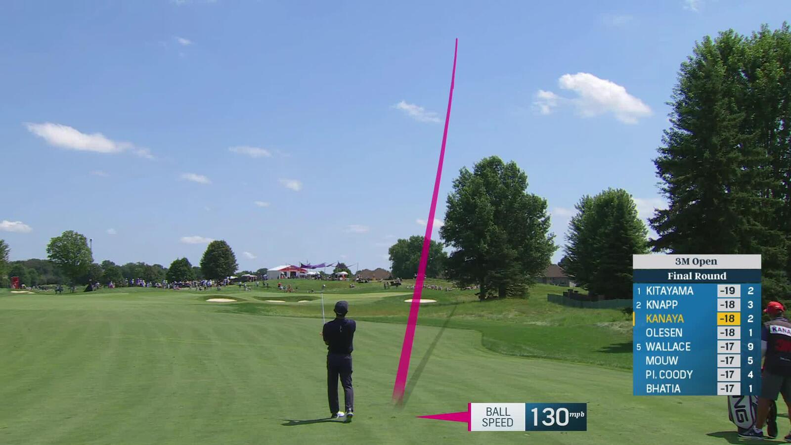 Takumi Kanaya | Round 4 | 3rd hole | Shot 2 | 2025 3M Open