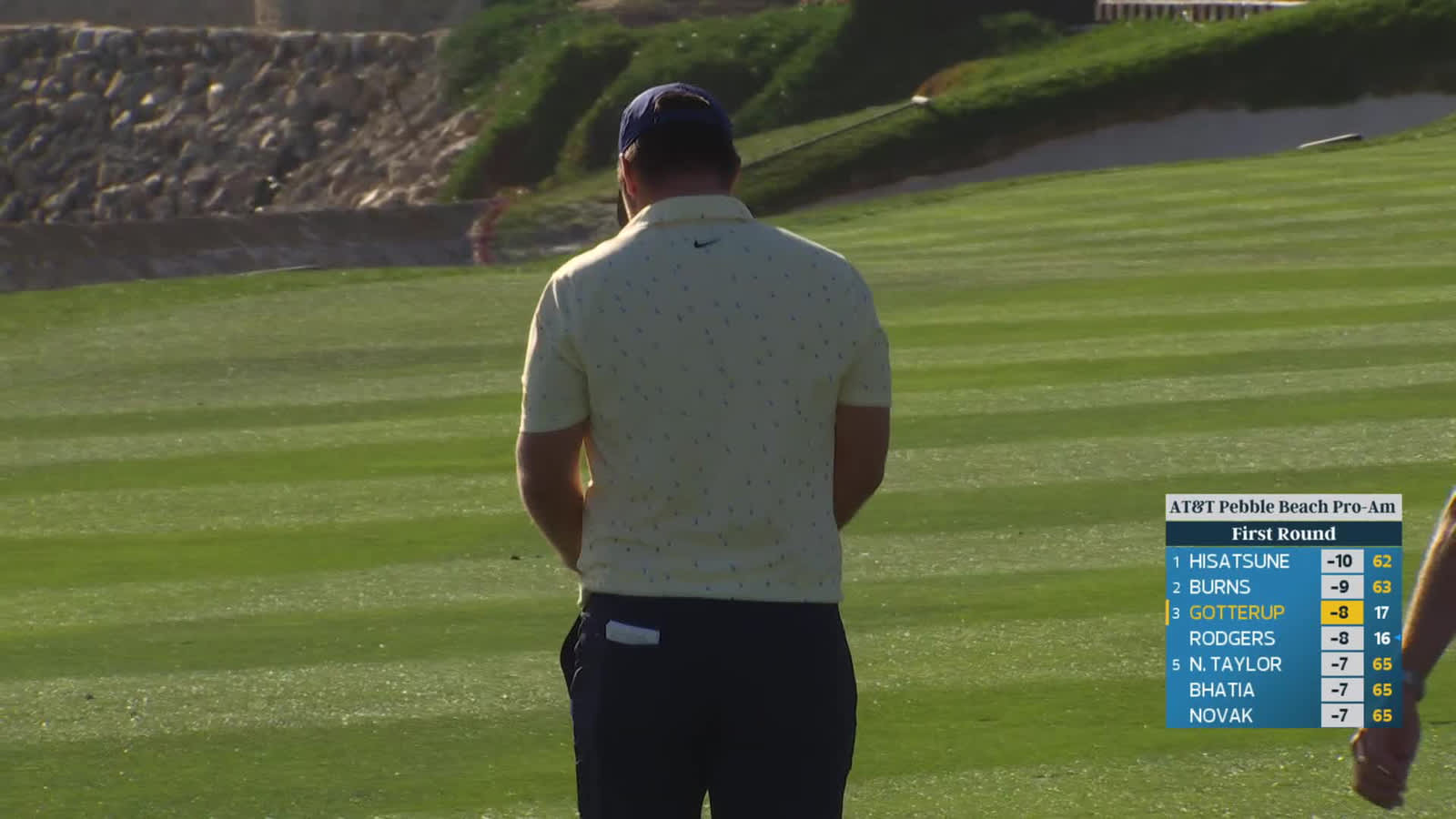 Chris Gotterup | Round 1 | 18th hole | Shot 3 | 2026 AT&T Pebble Beach