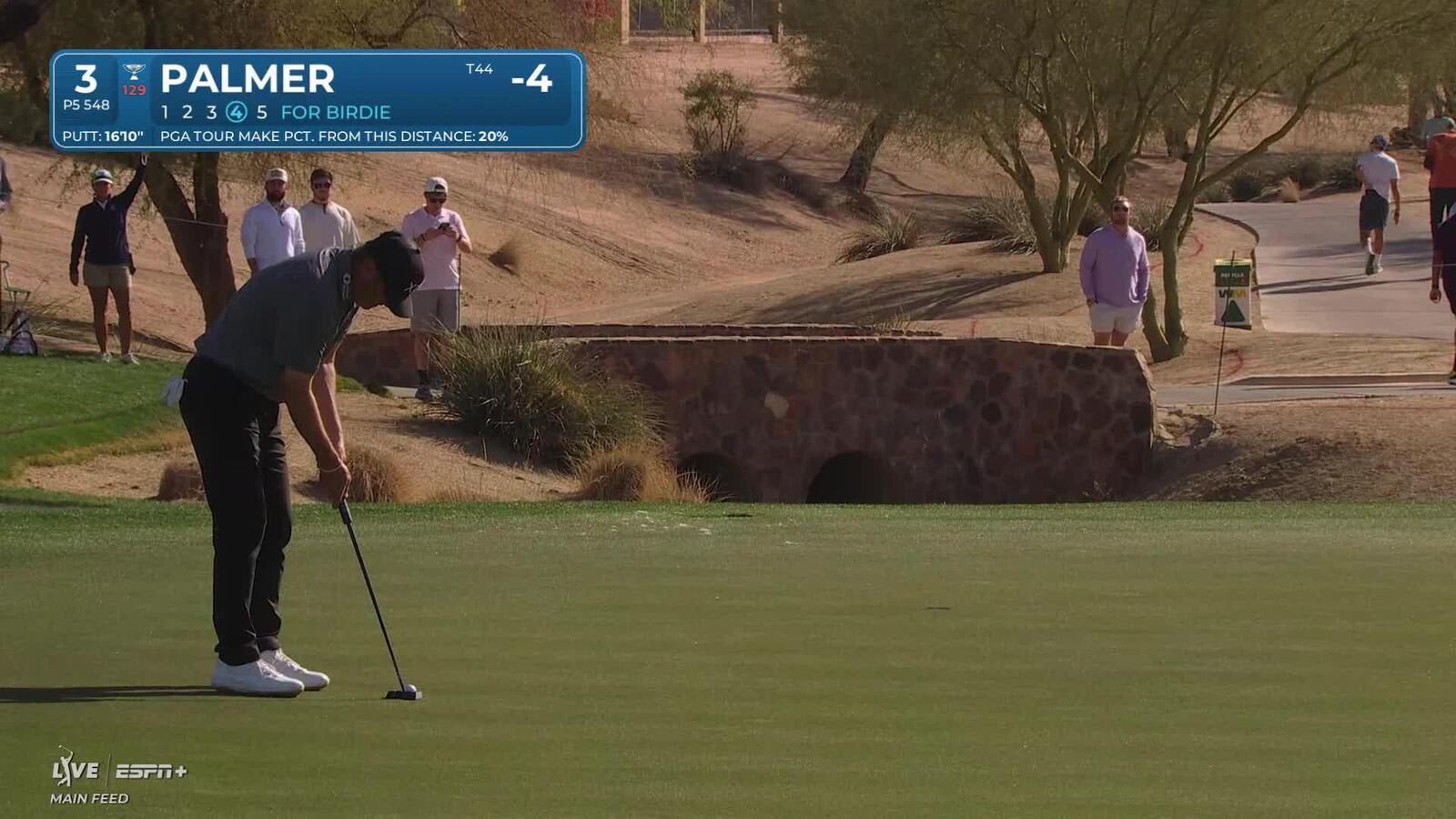 Ryan Palmer | Round 3 | 3rd hole | Shot 4 | 2025 WM Phoenix Open