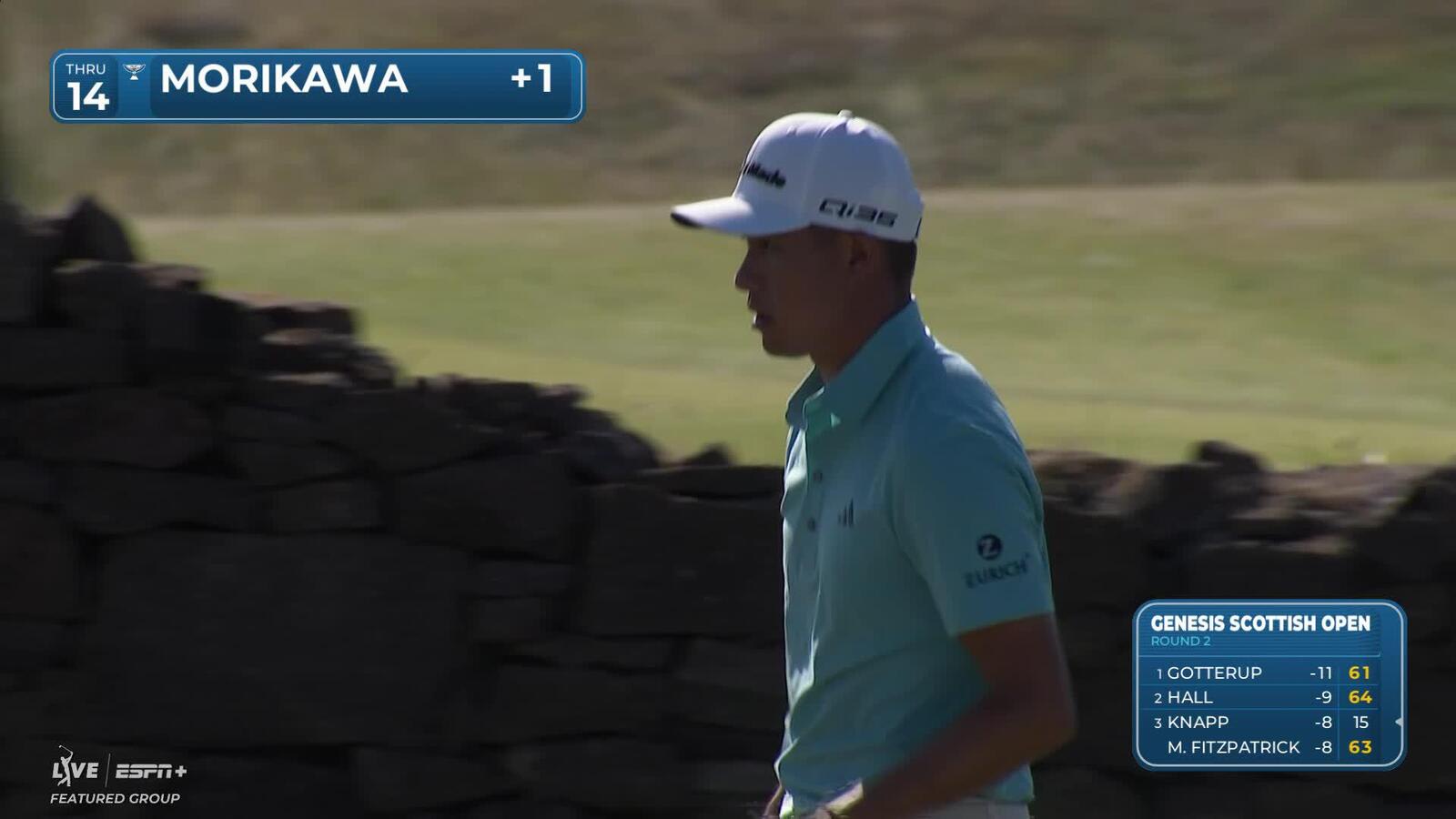 Collin Morikawa | Round 2 | 14th hole | Shot 3 | 2025 Genesis Scottish Open