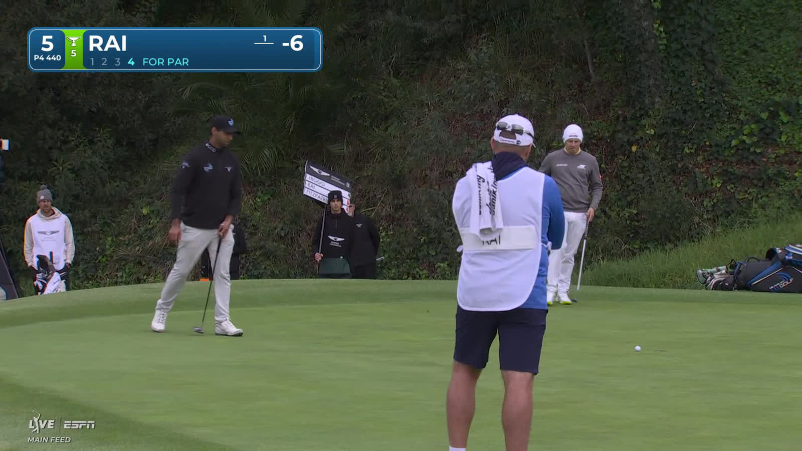Aaron Rai | Round 2 | 5th hole | Shot 4 | 2026 The Genesis