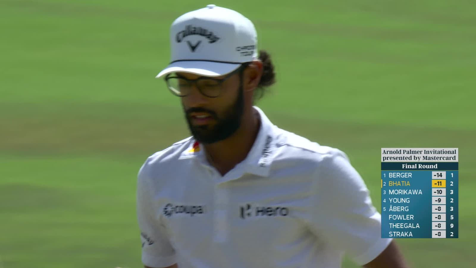 Akshay Bhatia | Round 4 | 2nd hole | Shot 3 | 2026 Arnold Palmer