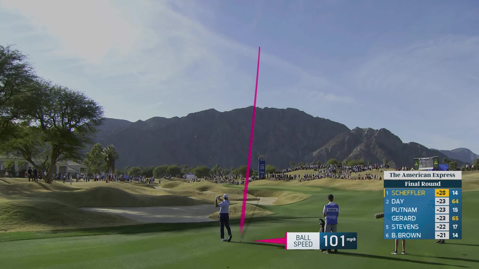 Scottie Scheffler | Round 4 | 15th hole | Shot 2 | 2026 The American ...