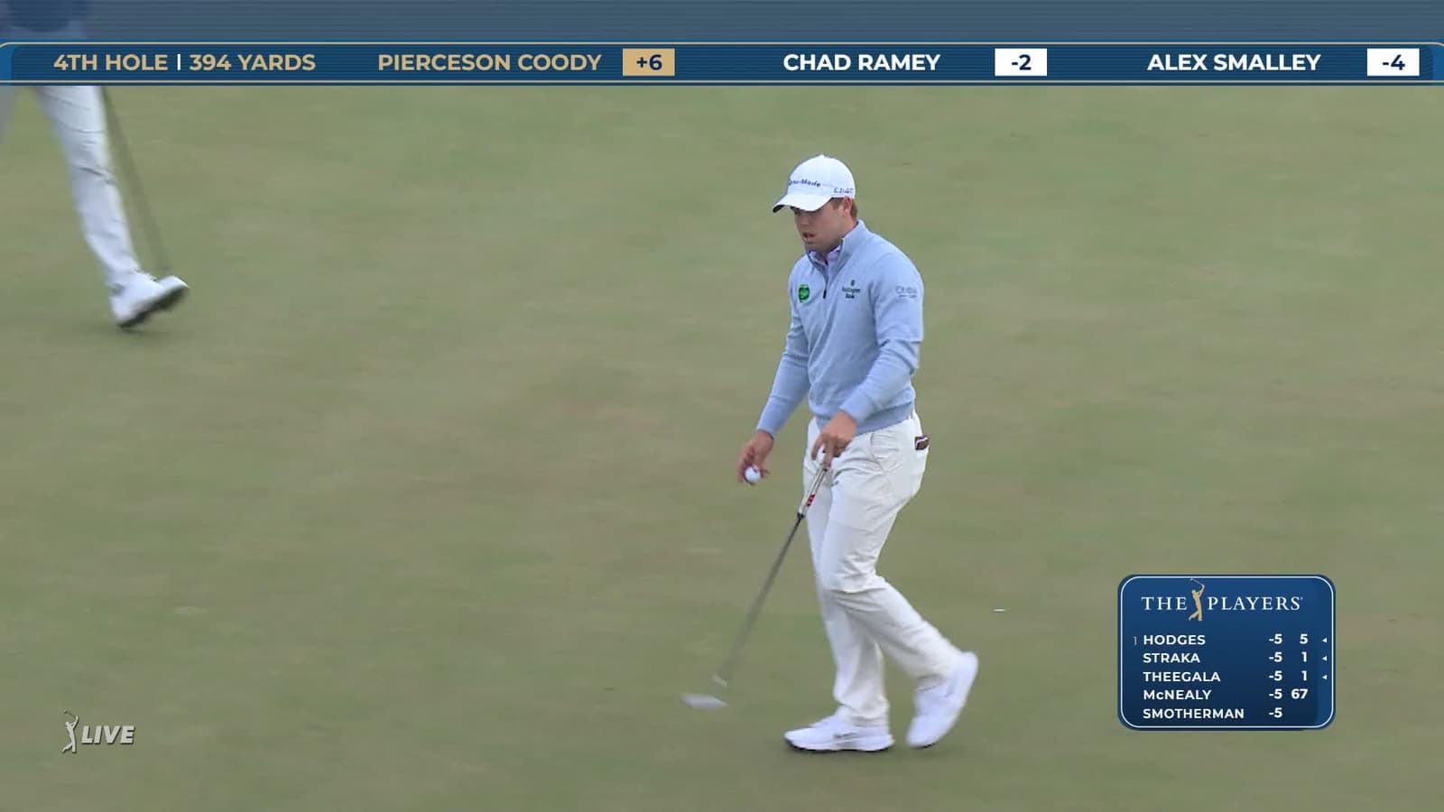 Pierceson Coody | Round 2 | 4th hole | Shot 4 | 2026 THE PLAYERS