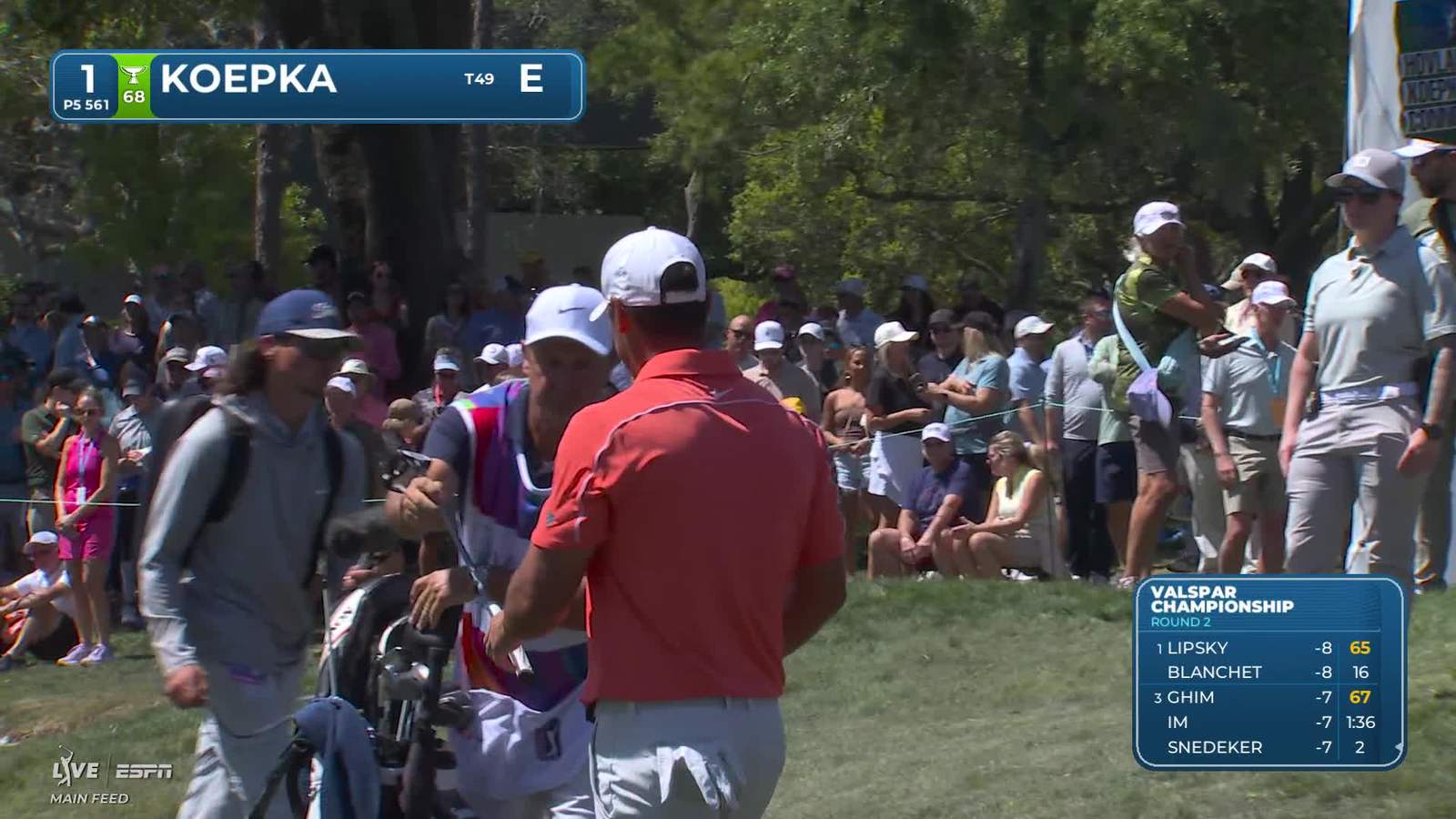Brooks Koepka | Round 2 | 1st hole | Shot 3 | 2026 Valspar