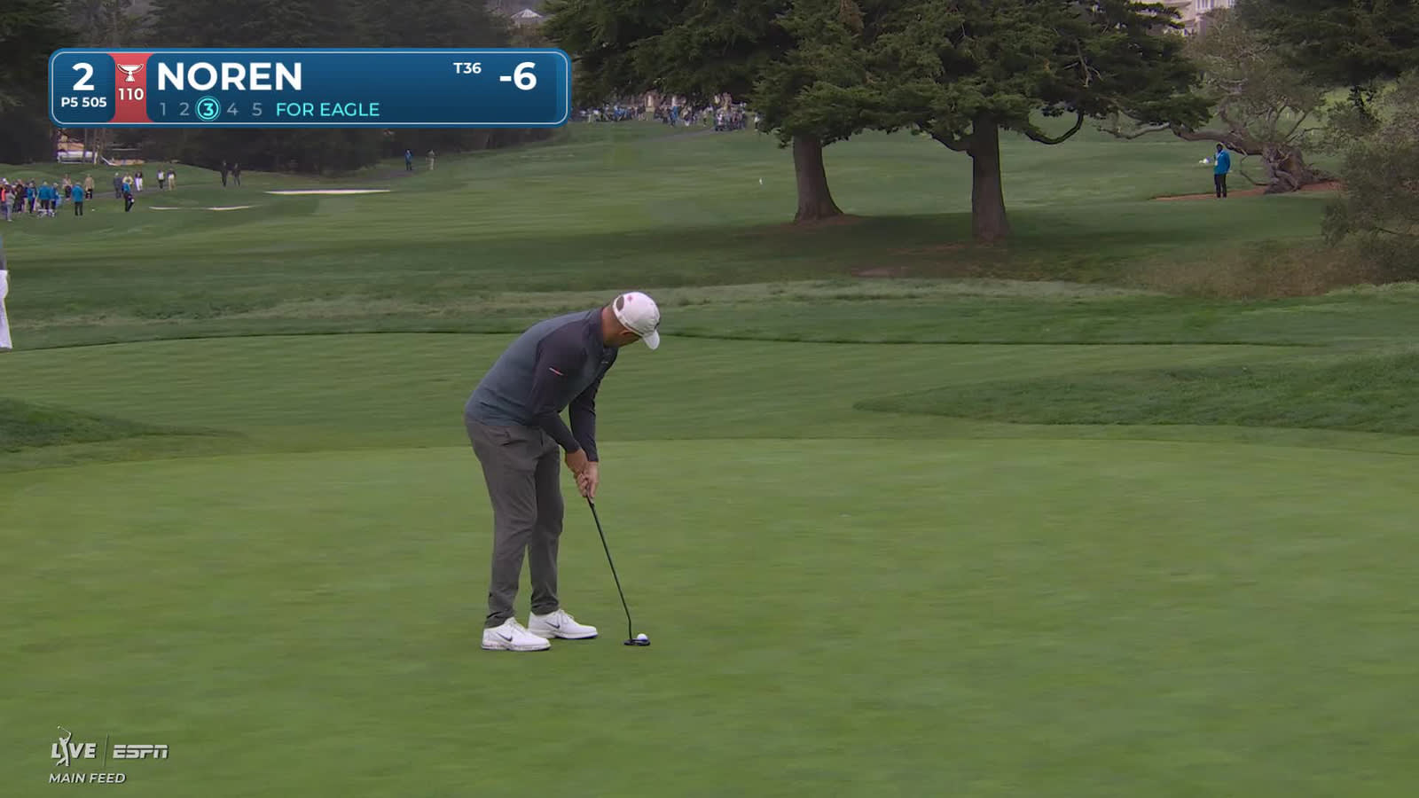 Alex Noren | Round 3 | 2nd hole | Shot 3 | 2026 AT&T Pebble Beach