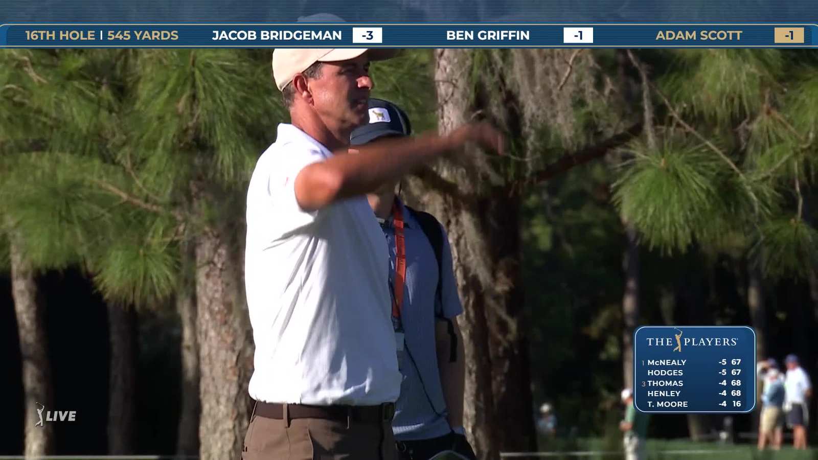 Adam Scott | Round 1 | 16th hole | Shot 2 | 2026 THE PLAYERS