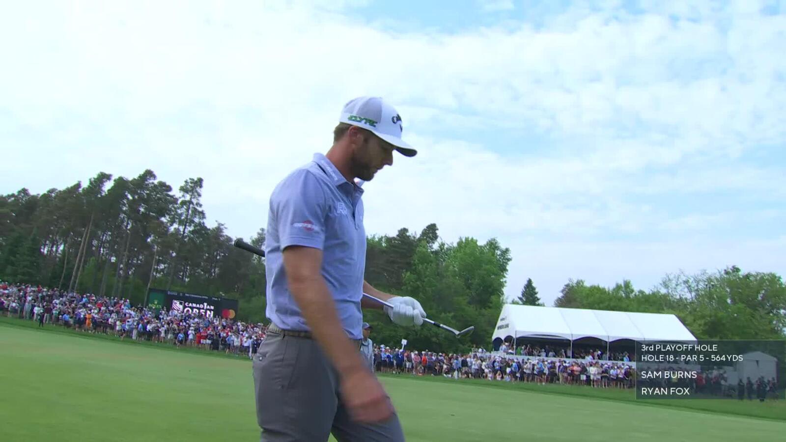 Sam Burns | Playoff 3 | 18th hole | Shot 3 | 2025 RBC Canadian